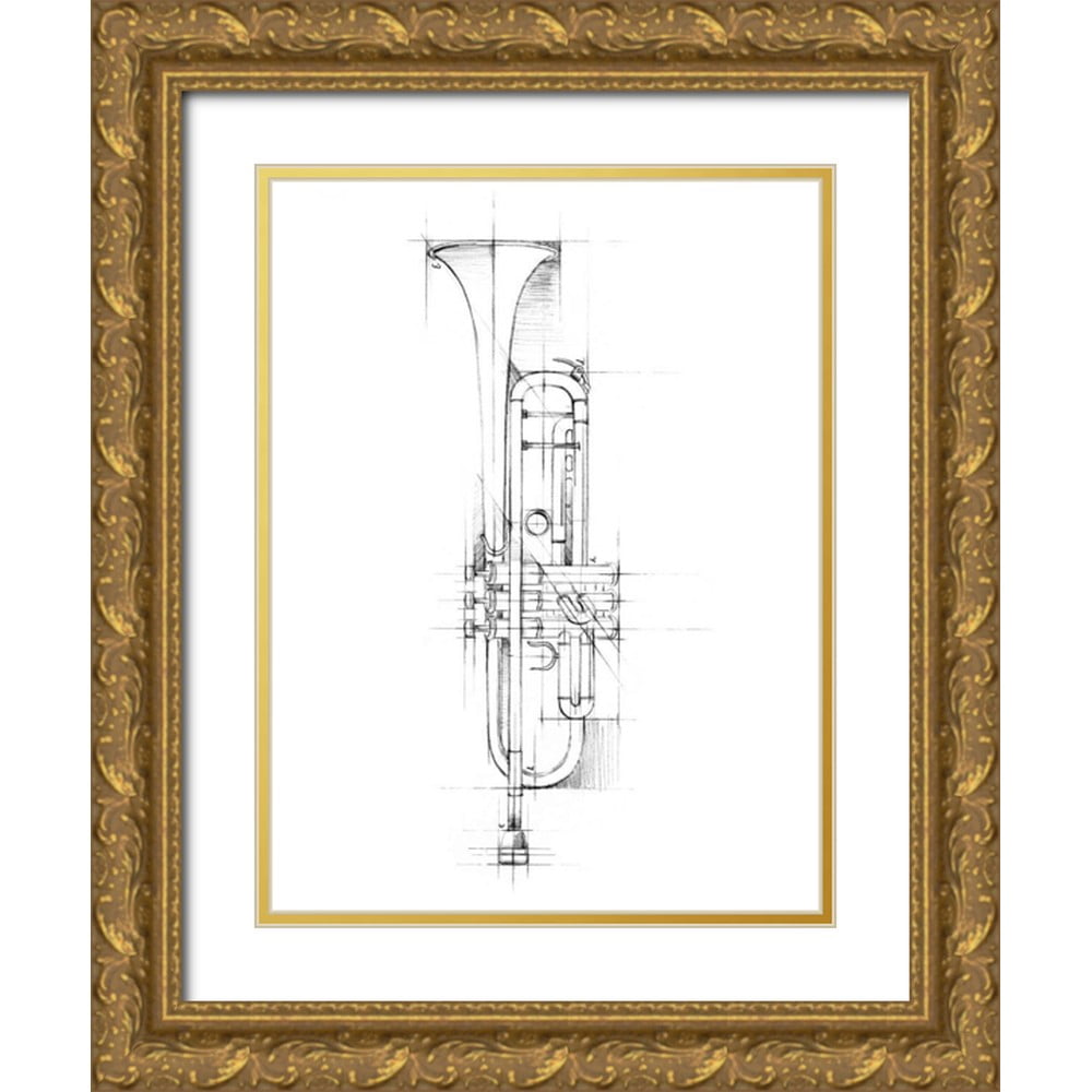Harper, Ethan 15x18 Gold Ornate Wood Framed with Double Matting Museum ...
