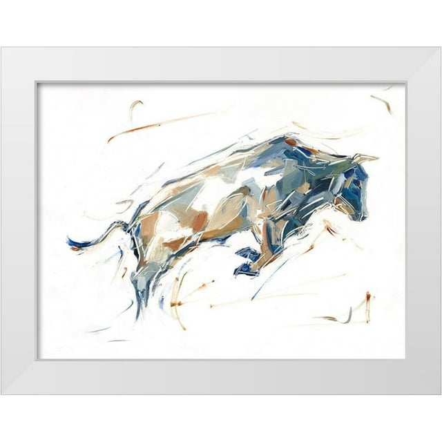 Harper Ethan 18x15 White Modern Wood Framed Museum Art Print Titled