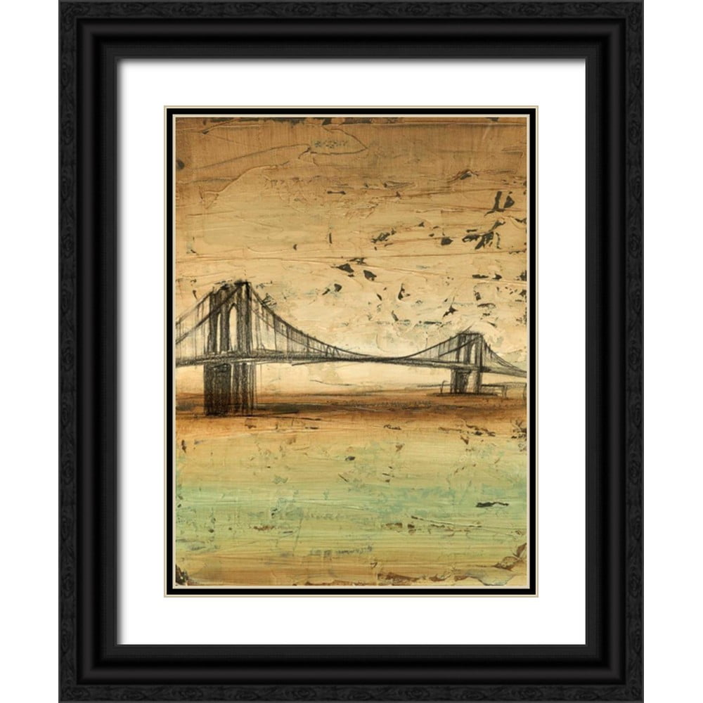 Harper, Ethan 19x24 Black Ornate Wood Framed with Double Matting Museum ...