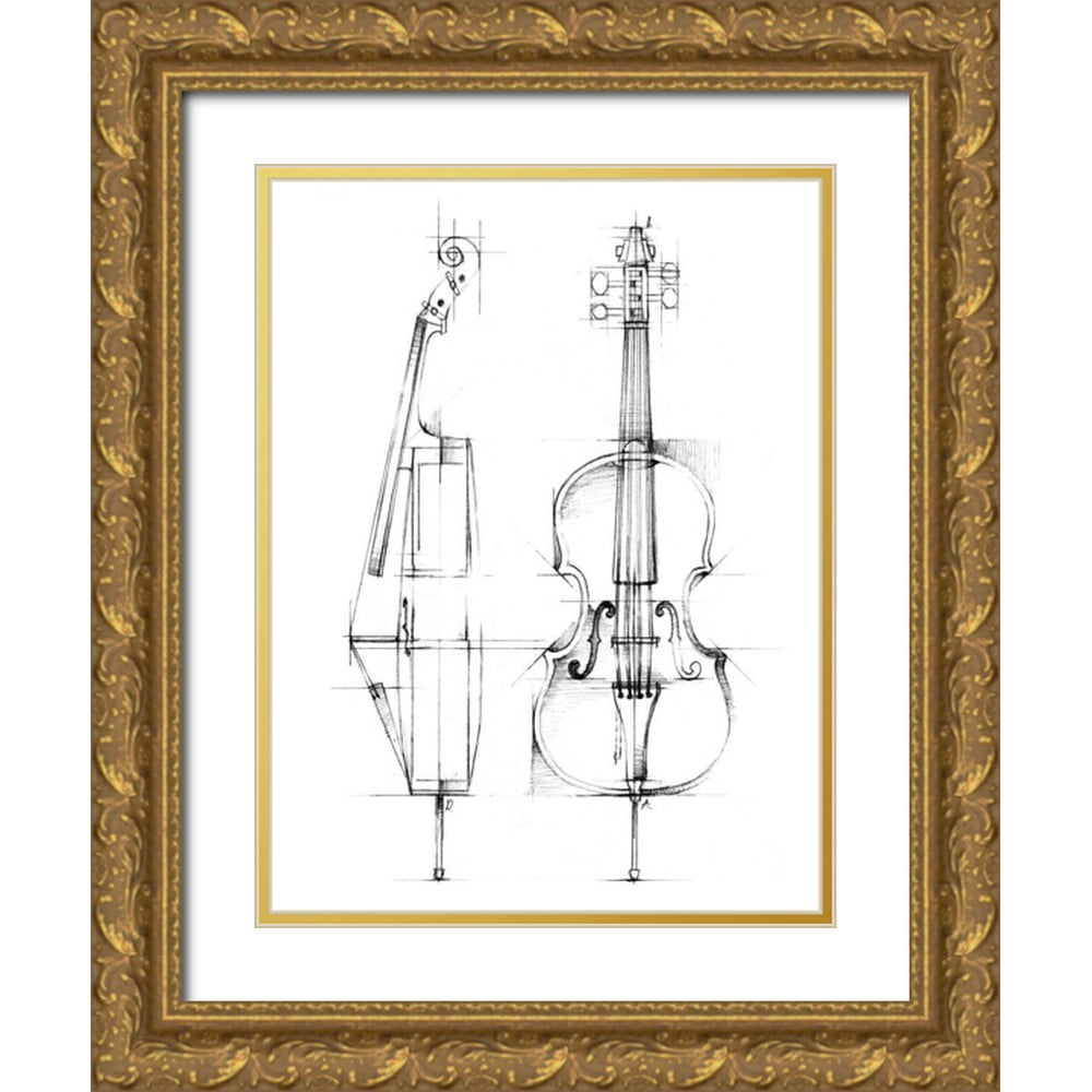 Harper, Ethan 19x24 Gold Ornate Wood Framed with Double Matting Museum ...