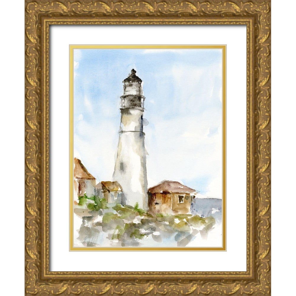 Harper, Ethan 19x24 Gold Ornate Wood Framed with Double Matting Museum Art Print Titled - Plein ...