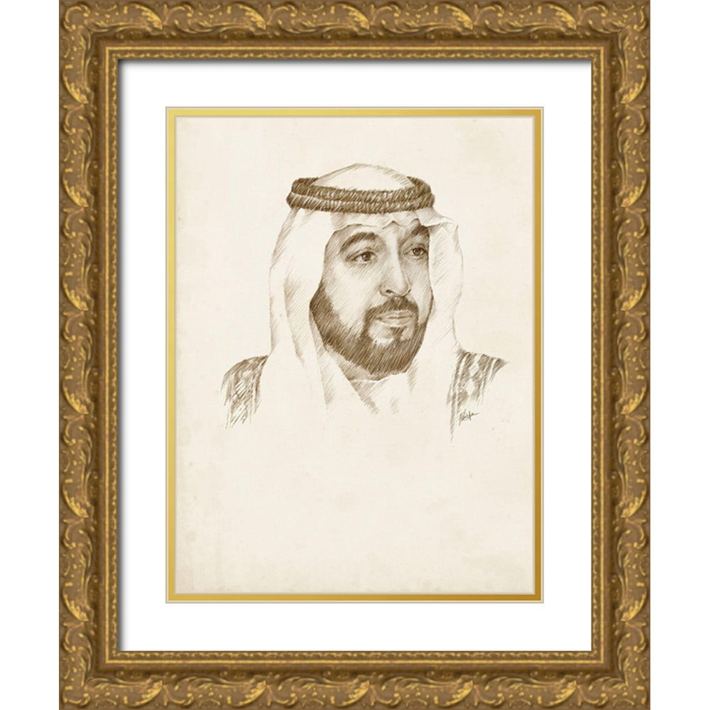 Harper, Ethan 19x24 Gold Ornate Wood Framed with Double Matting Museum ...