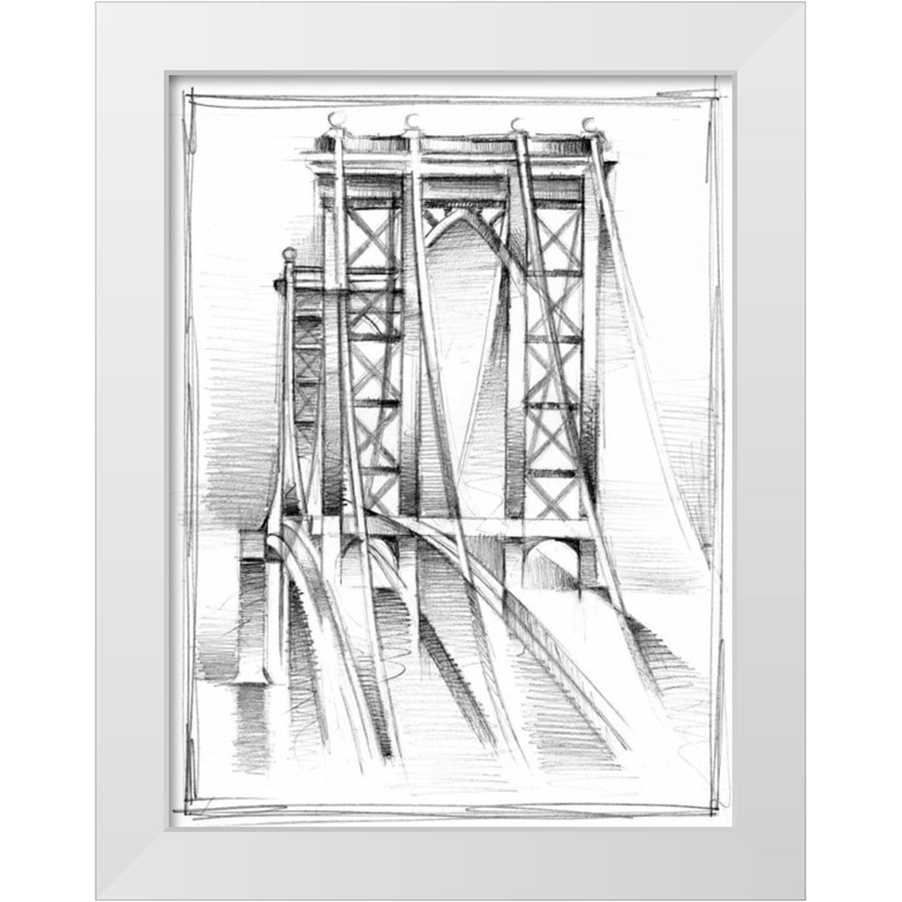 Harper, Ethan 19x24 White Modern Wood Framed Museum Art Print Titled ...