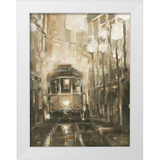 Harper Ethan 19x24 White Modern Wood Framed Museum Art Print Titled
