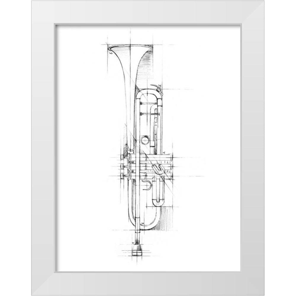 Harper, Ethan 19x24 White Modern Wood Framed Museum Art Print Titled ...