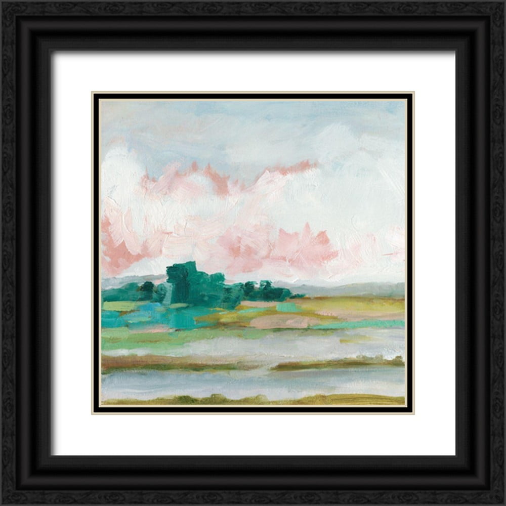 Harper, Ethan 20x20 Black Ornate Wood Framed with Double Matting Museum ...