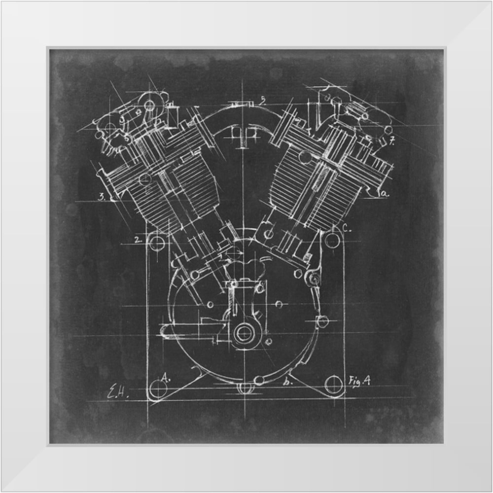 Harper, Ethan 20x20 White Modern Wood Framed Museum Art Print Titled ...