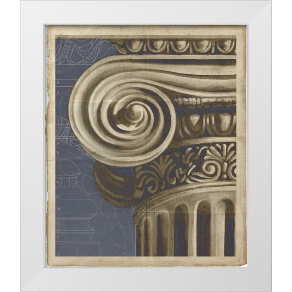 Harper, Ethan 20x23 White Modern Wood Framed Museum Art Print Titled - Ionic Architecture II ...