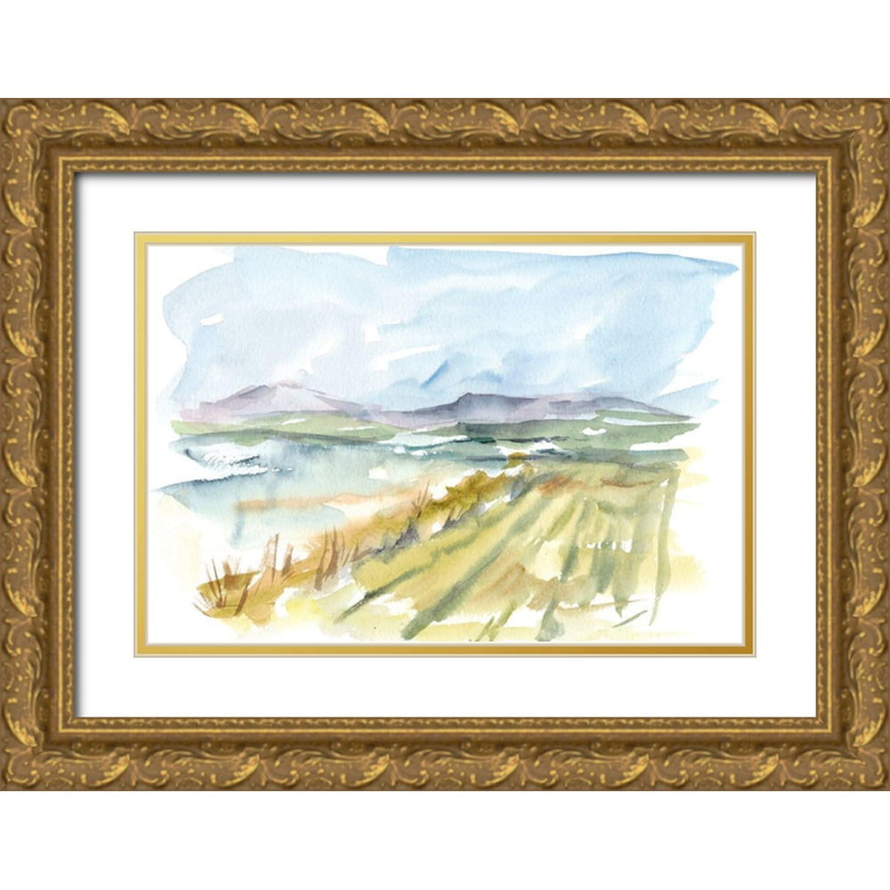 Harper, Ethan 24x17 Gold Ornate Wood Framed with Double Matting Museum ...