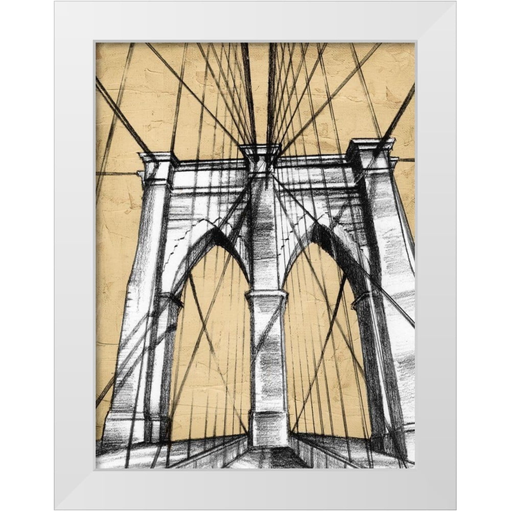 Harper, Ethan 25x32 White Modern Wood Framed Museum Art Print Titled ...