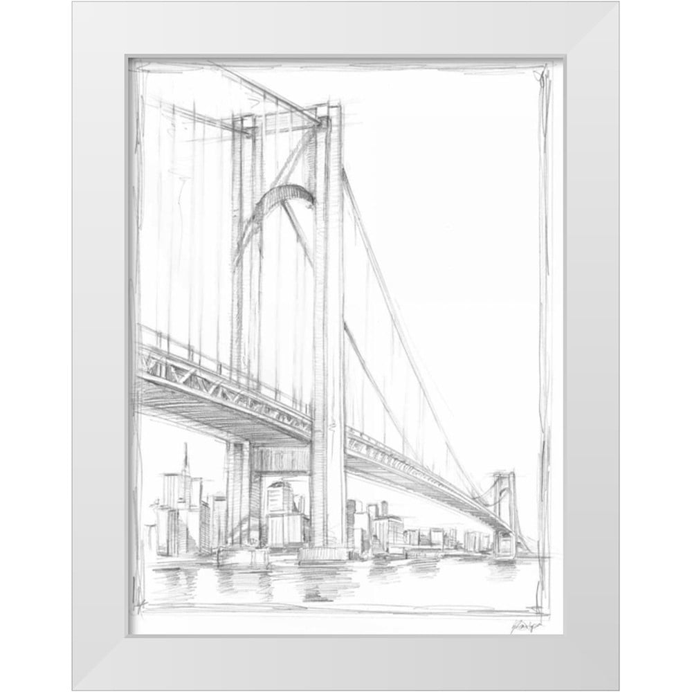 Harper, Ethan 25x32 White Modern Wood Framed Museum Art Print Titled ...