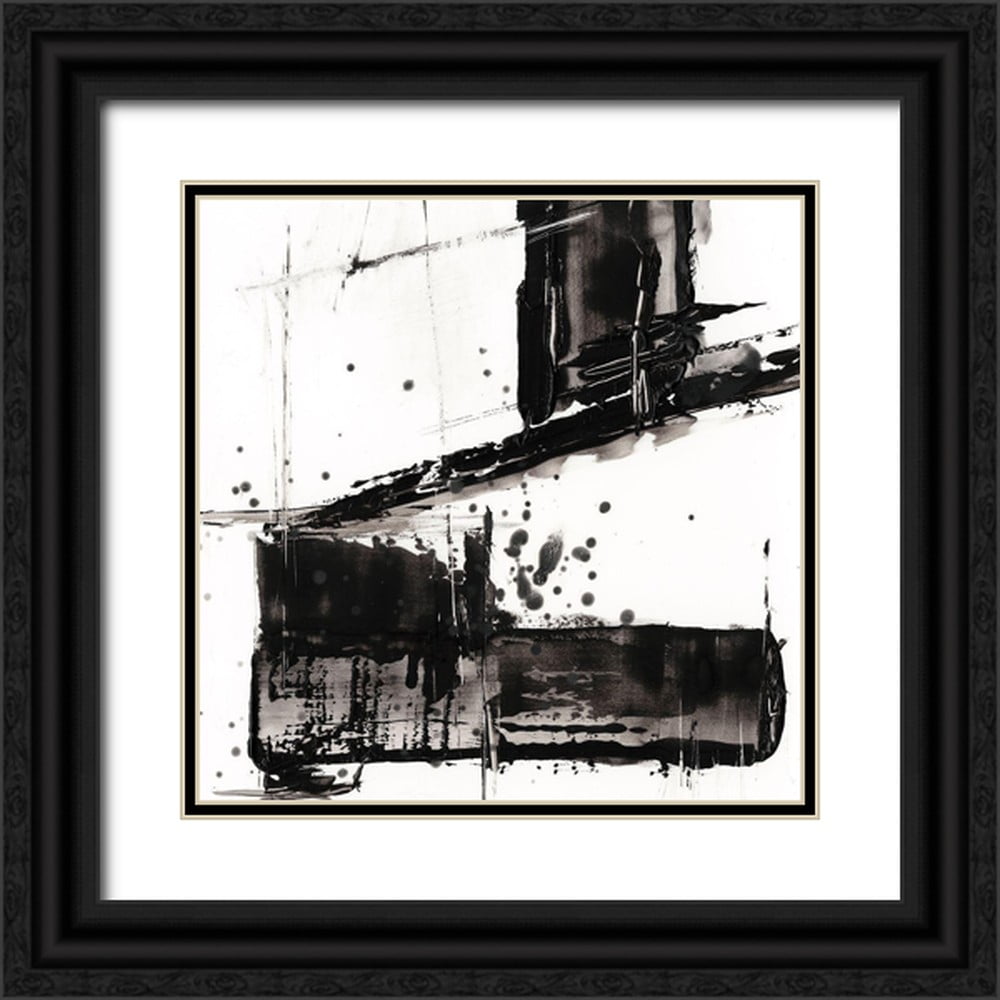 Harper, Ethan 26x26 Black Ornate Wood Framed with Double Matting Museum ...