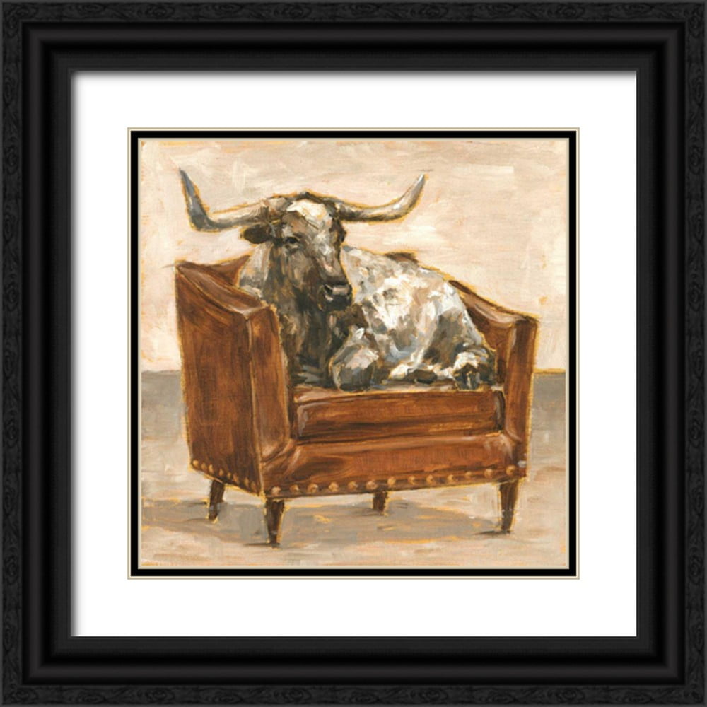 Harper, Ethan 26x26 Black Ornate Wood Framed with Double Matting Museum Art Print Titled ...