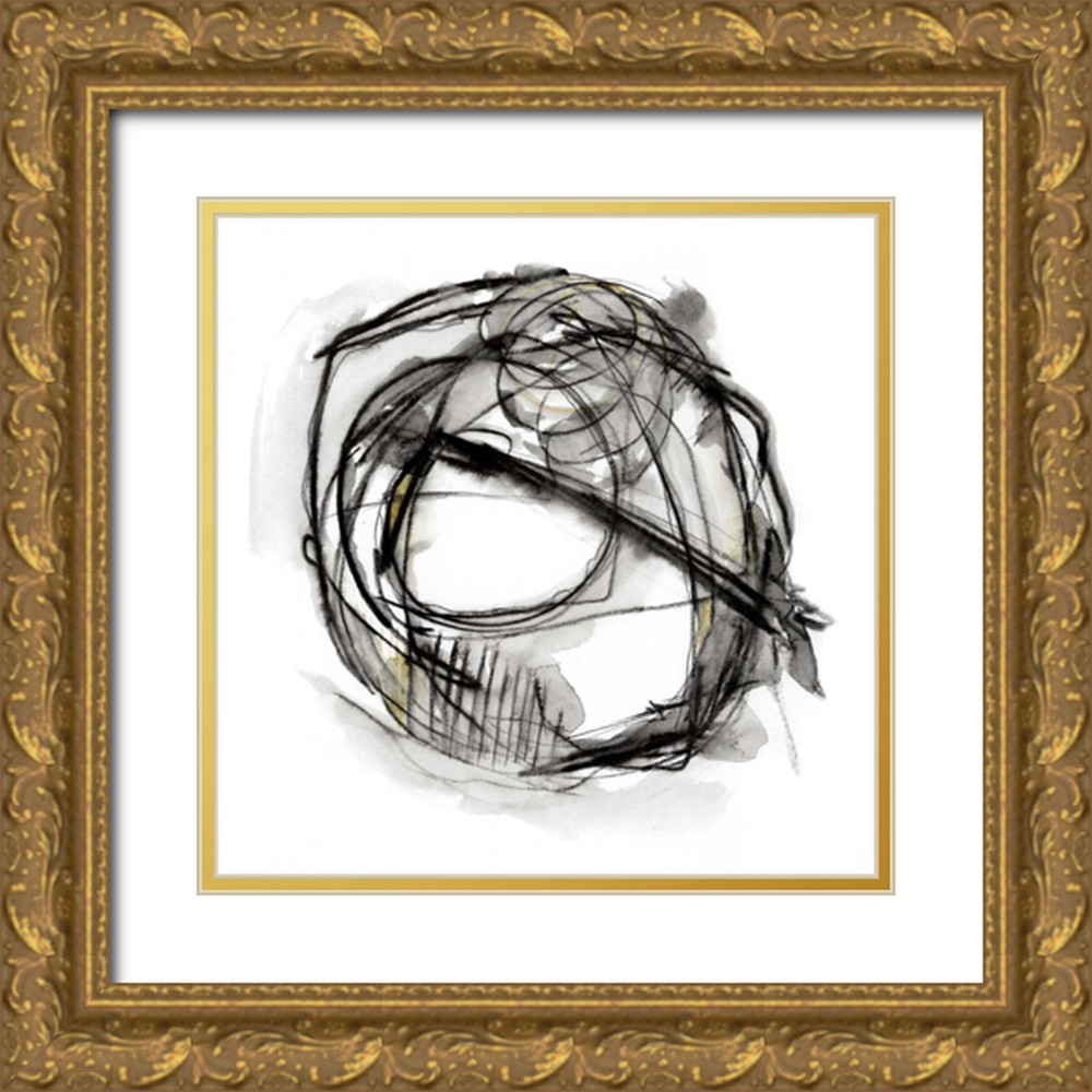 Harper, Ethan 26x26 Gold Ornate Wood Framed with Double Matting Museum ...
