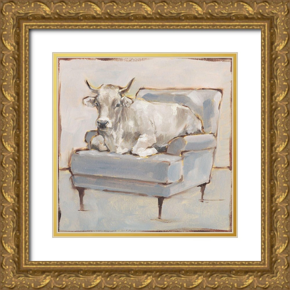 Harper, Ethan 26x26 Gold Ornate Wood Framed with Double Matting Museum ...