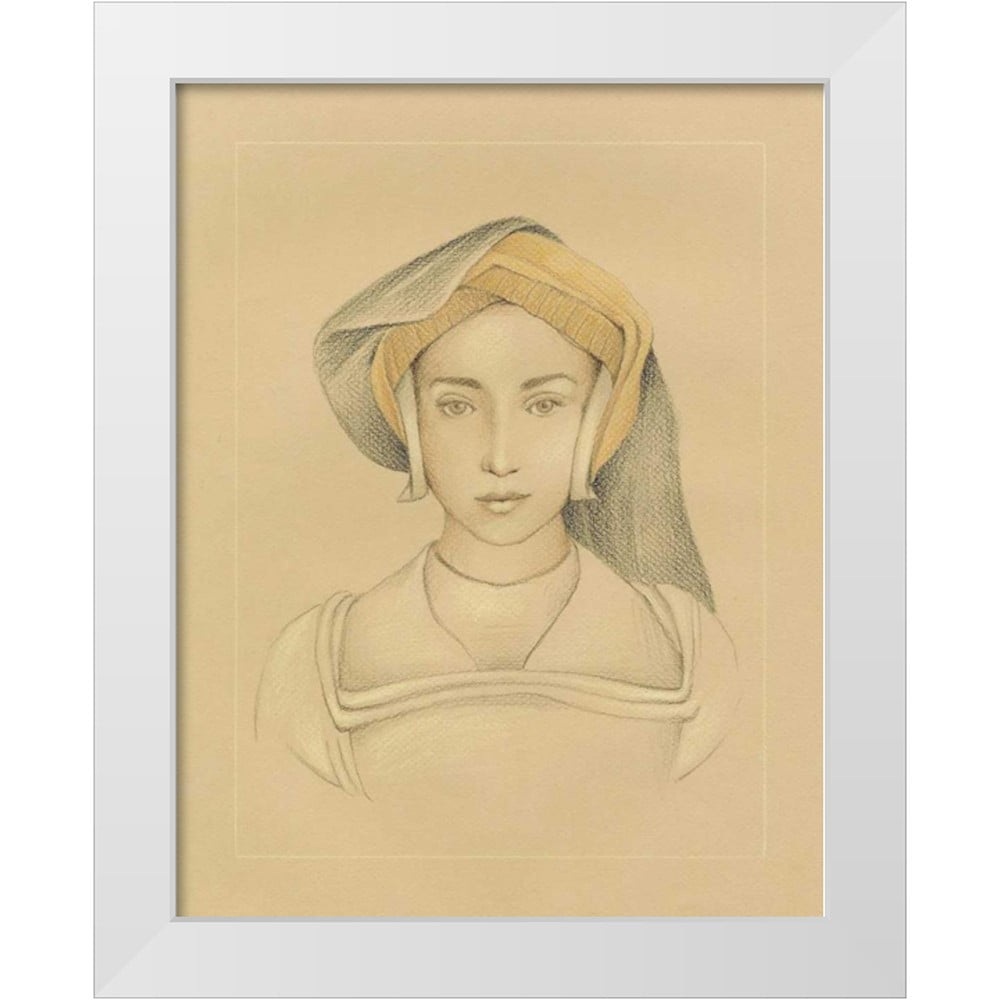 Harper, Ethan 26x32 White Modern Wood Framed Museum Art Print Titled - 16th Century Portrait II ...