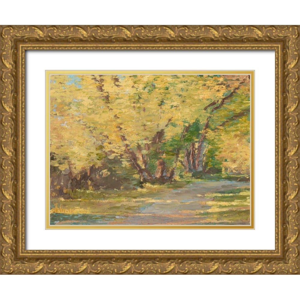 Harper, Ethan 32x25 Gold Ornate Wood Framed with Double Matting Museum ...