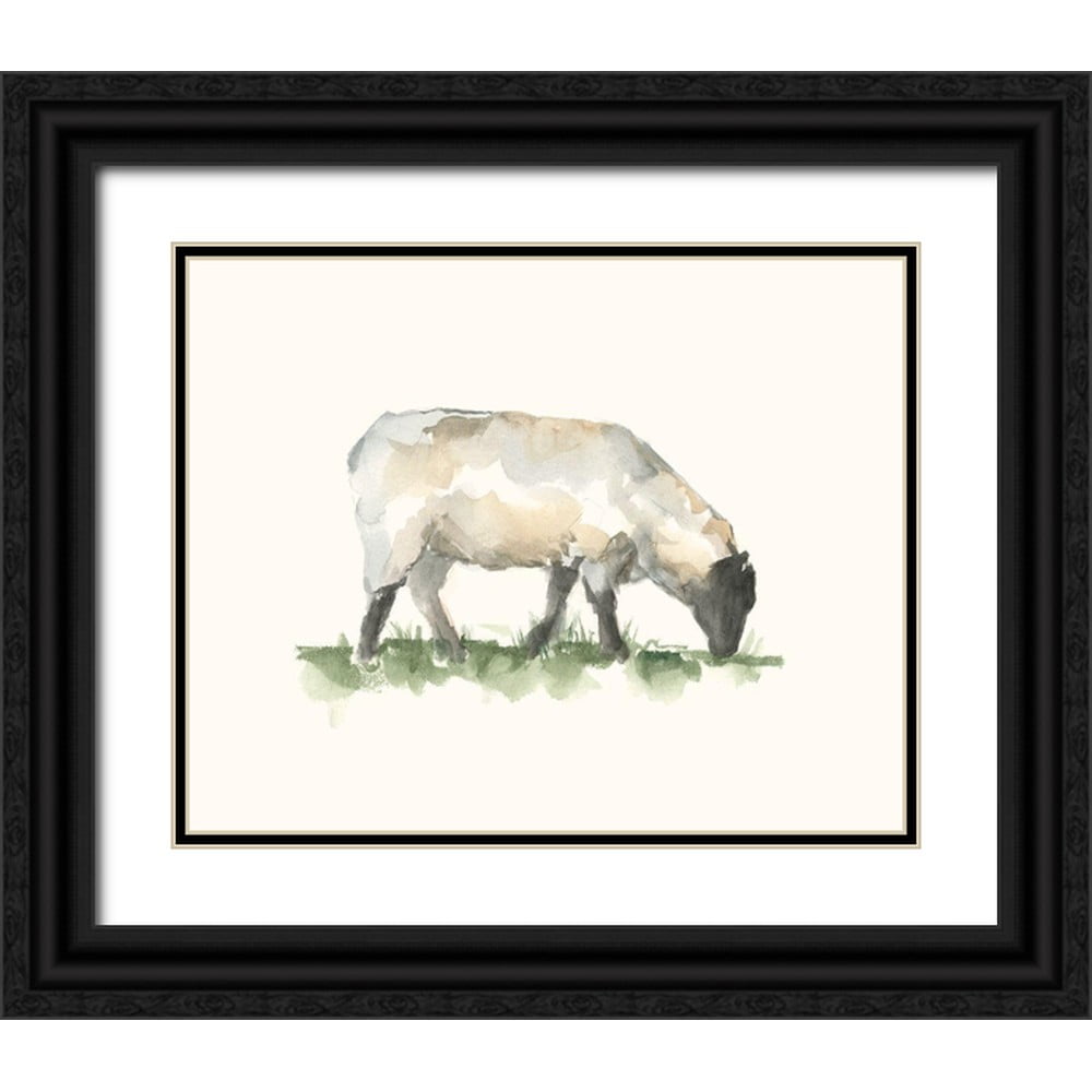 Harper, Ethan 32x26 Black Ornate Wood Framed with Double Matting Museum ...