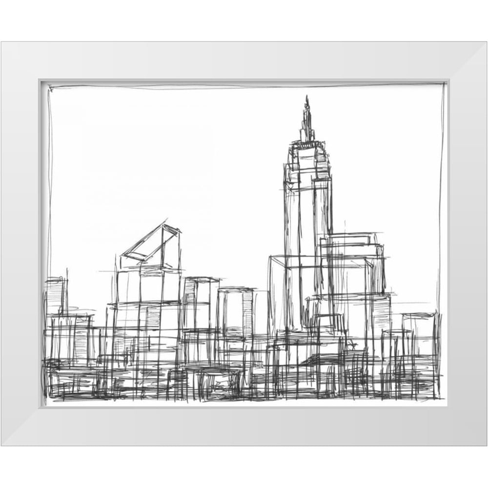 Harper, Ethan 32x26 White Modern Wood Framed Museum Art Print Titled ...