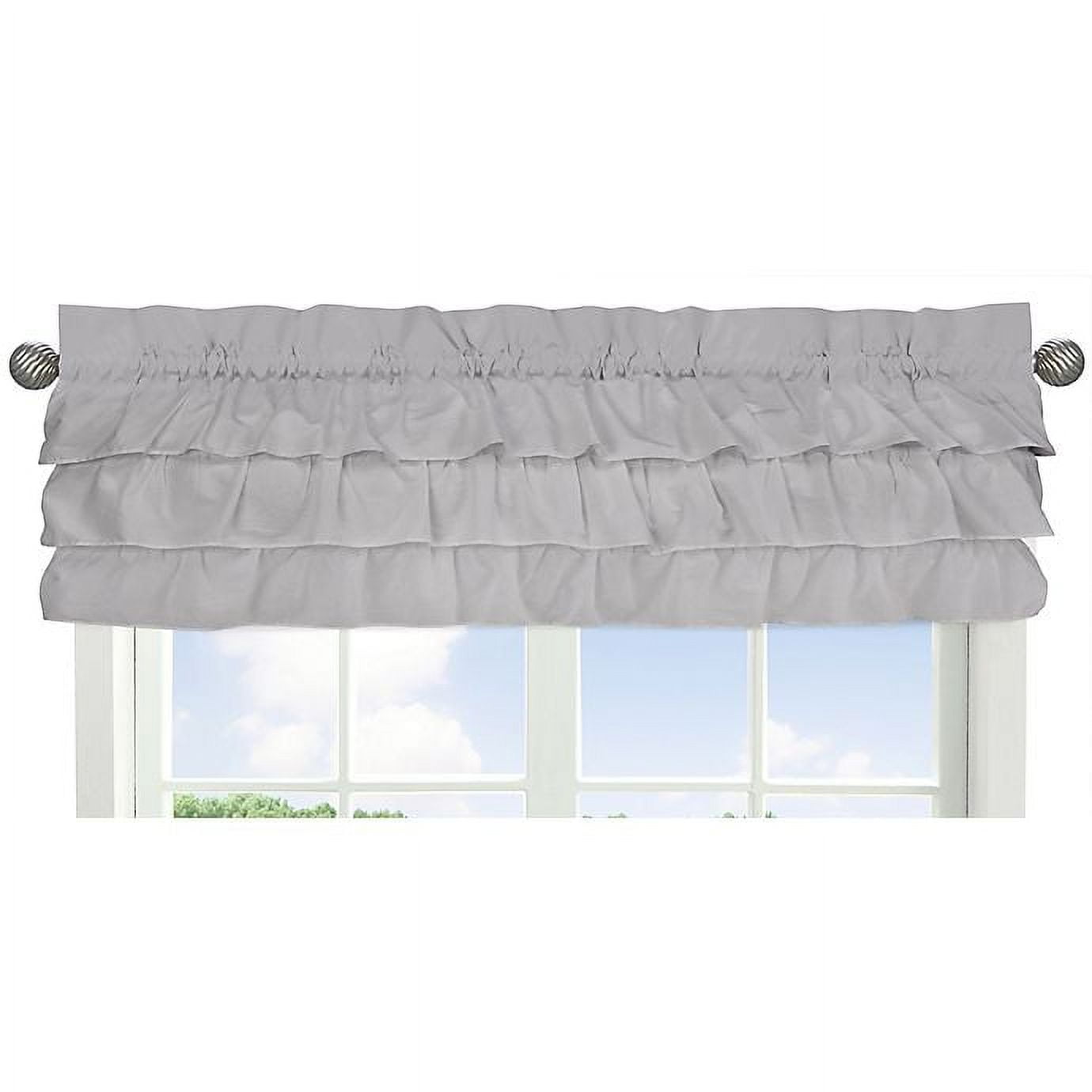 Harper Grey Collection Window Valance - Walmart.com