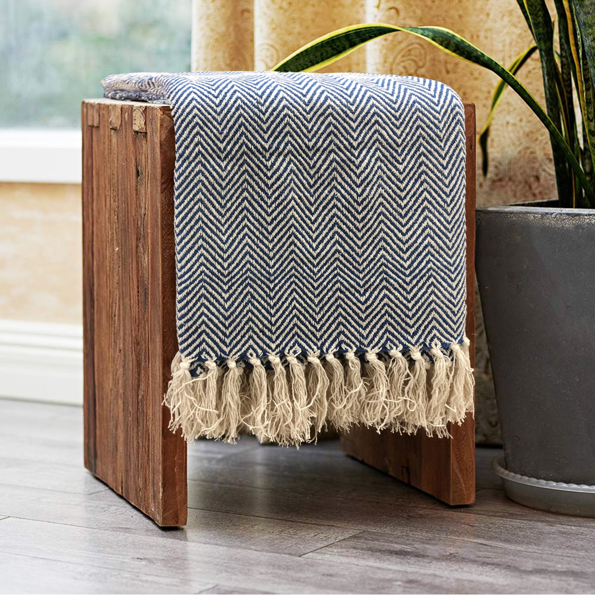 Harper Lane Cotton Throw 50” x 60” - Walmart.com