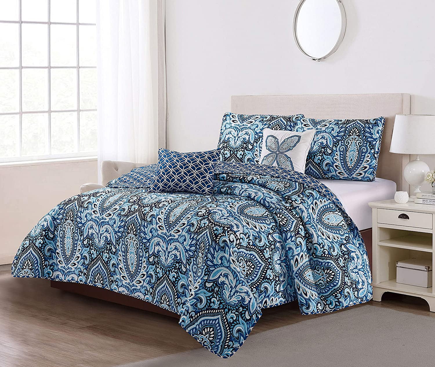 Harper Lane Felicity King Quilt Set - Elegant Bedroom Accent - Walmart.com
