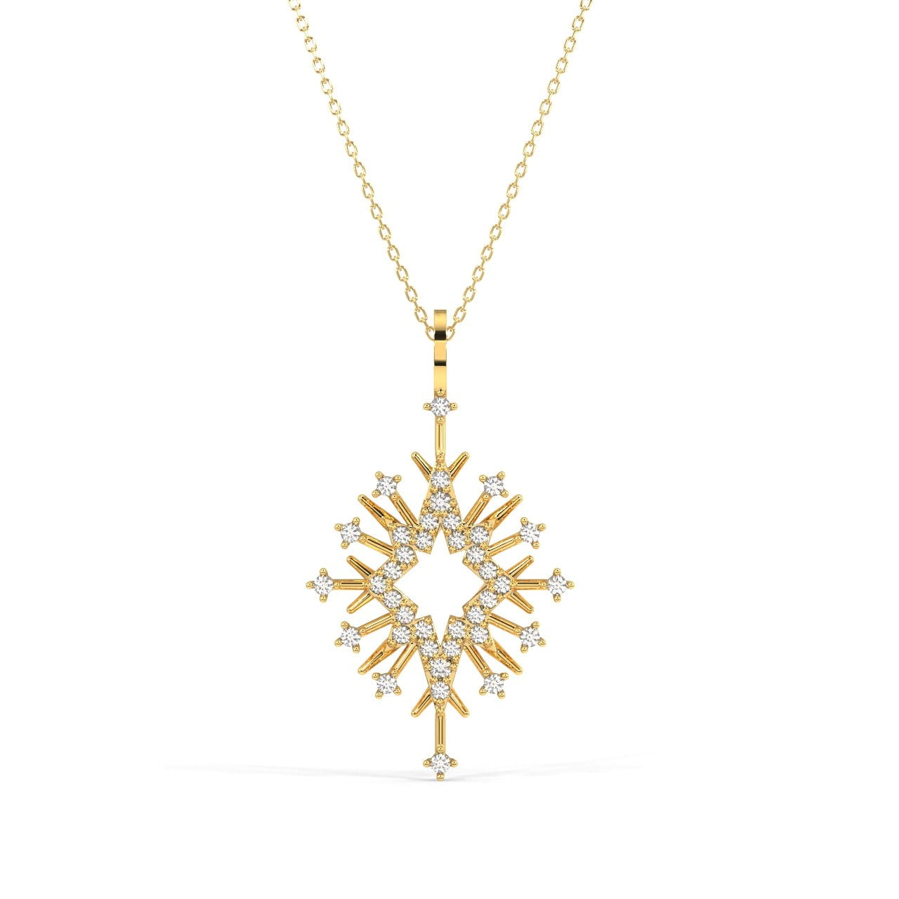 Silvermist Jewelry Harper Pendant Necklace 18K Yellow Gold over 925 ...