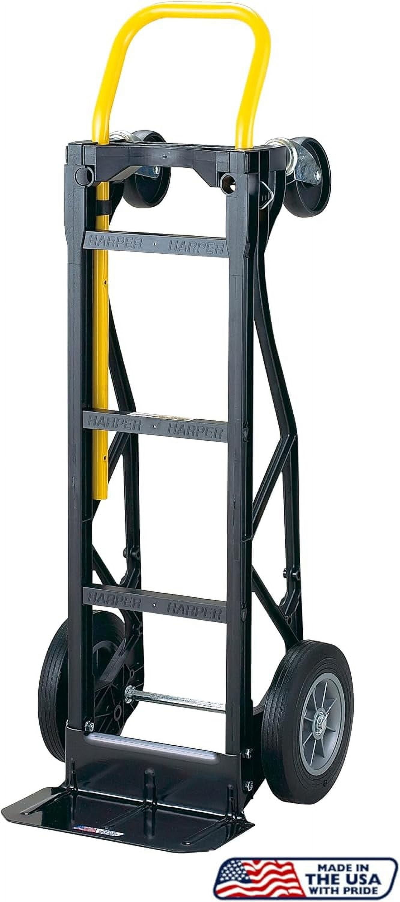 Harper Trucks 600lb/700lb Capacity Nylon Frame Convertible Hand Truck ...