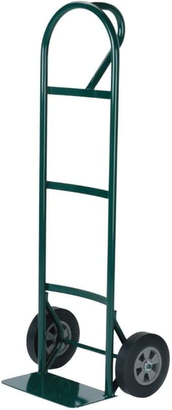 Harper Trucks 600lb Capacity Steel P-Handle Hand Truck, 8 inch Solid ...