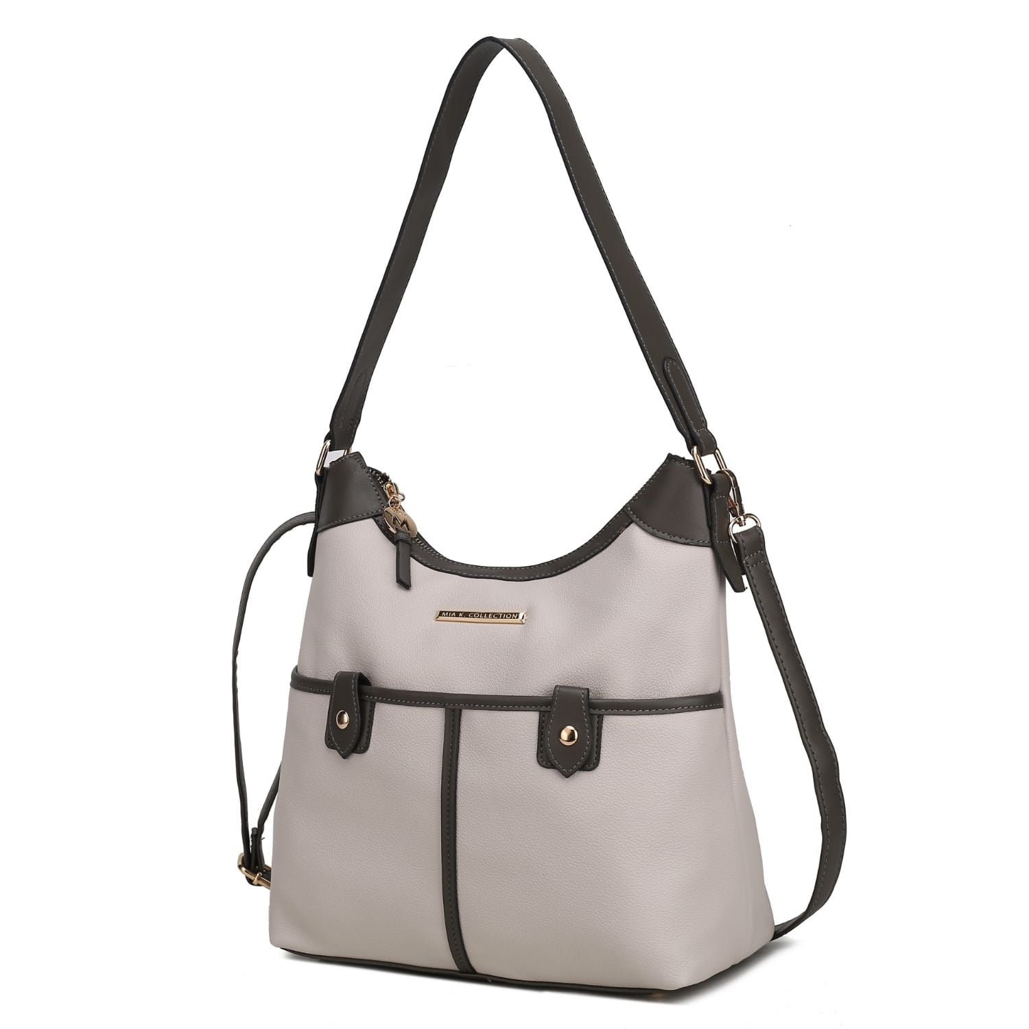 Harper Vegan Color Block Leather Womens Shoulder Handbag by Mia K ...
