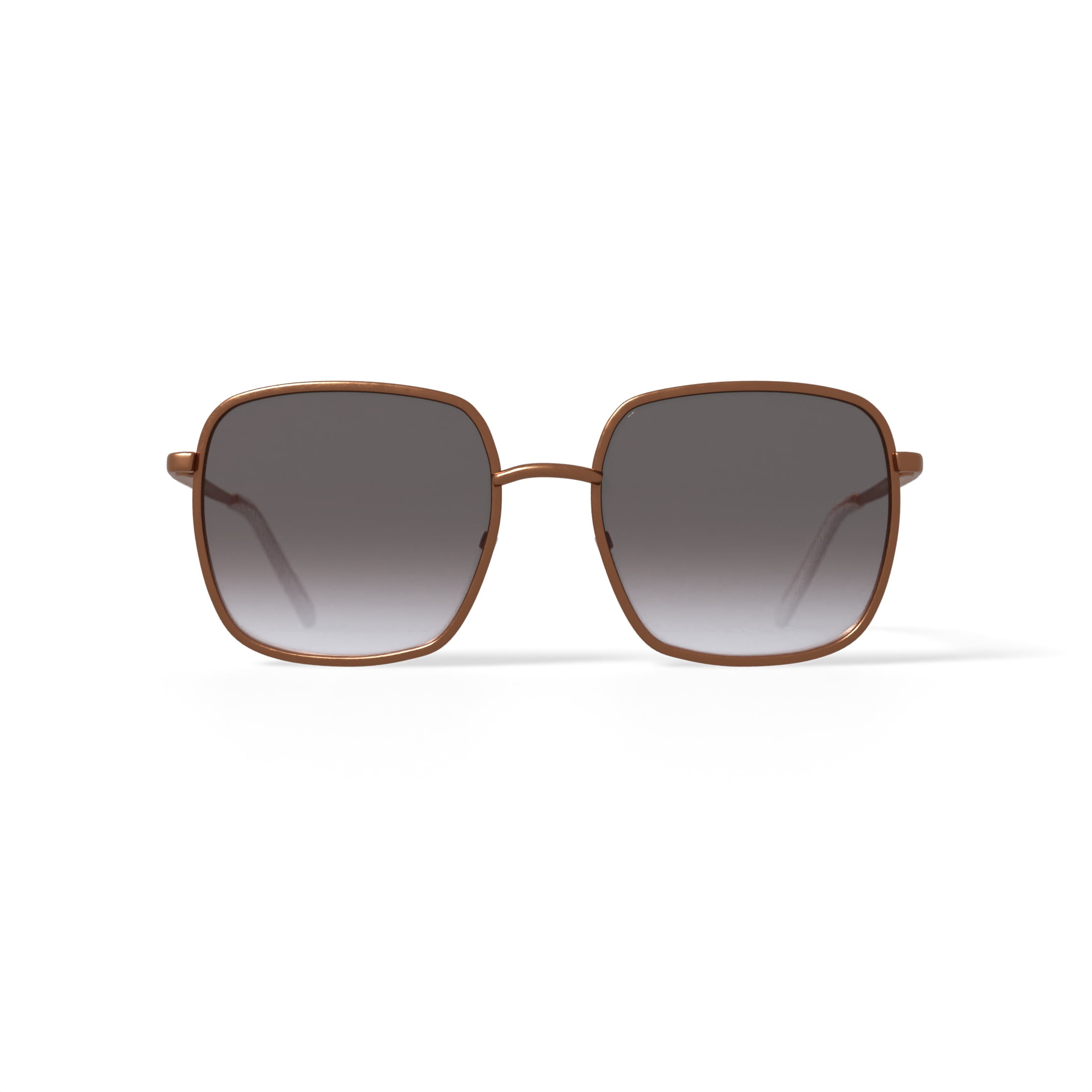Harper and Roe HR3004 Sunglasses with Case, Light Brown, Square, Metal ...