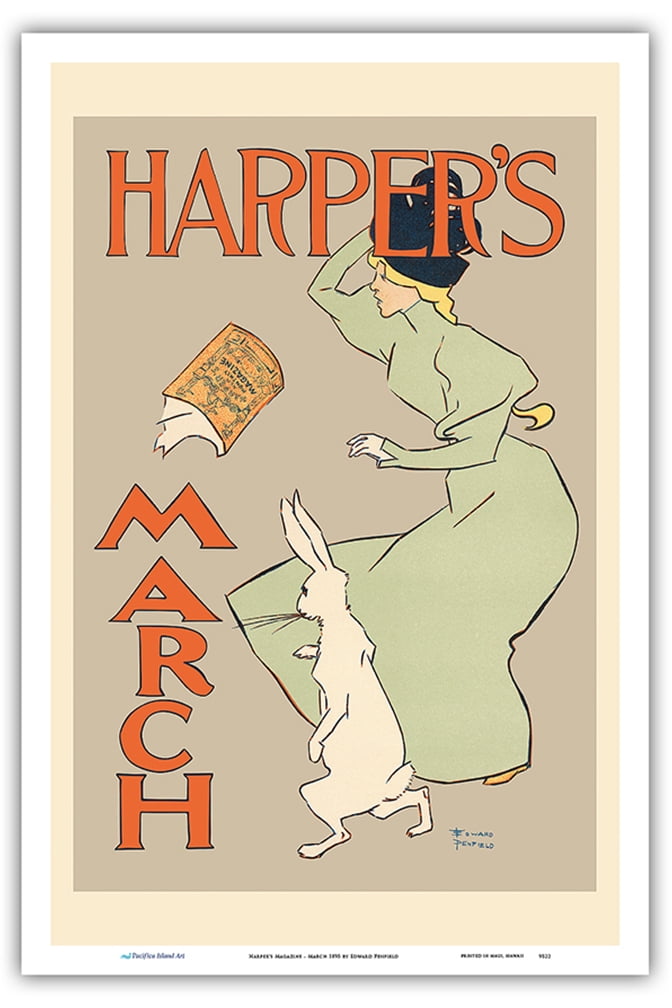 Harper's Magazine - March 1895 - Vintage Advertising Poster by Edward ...