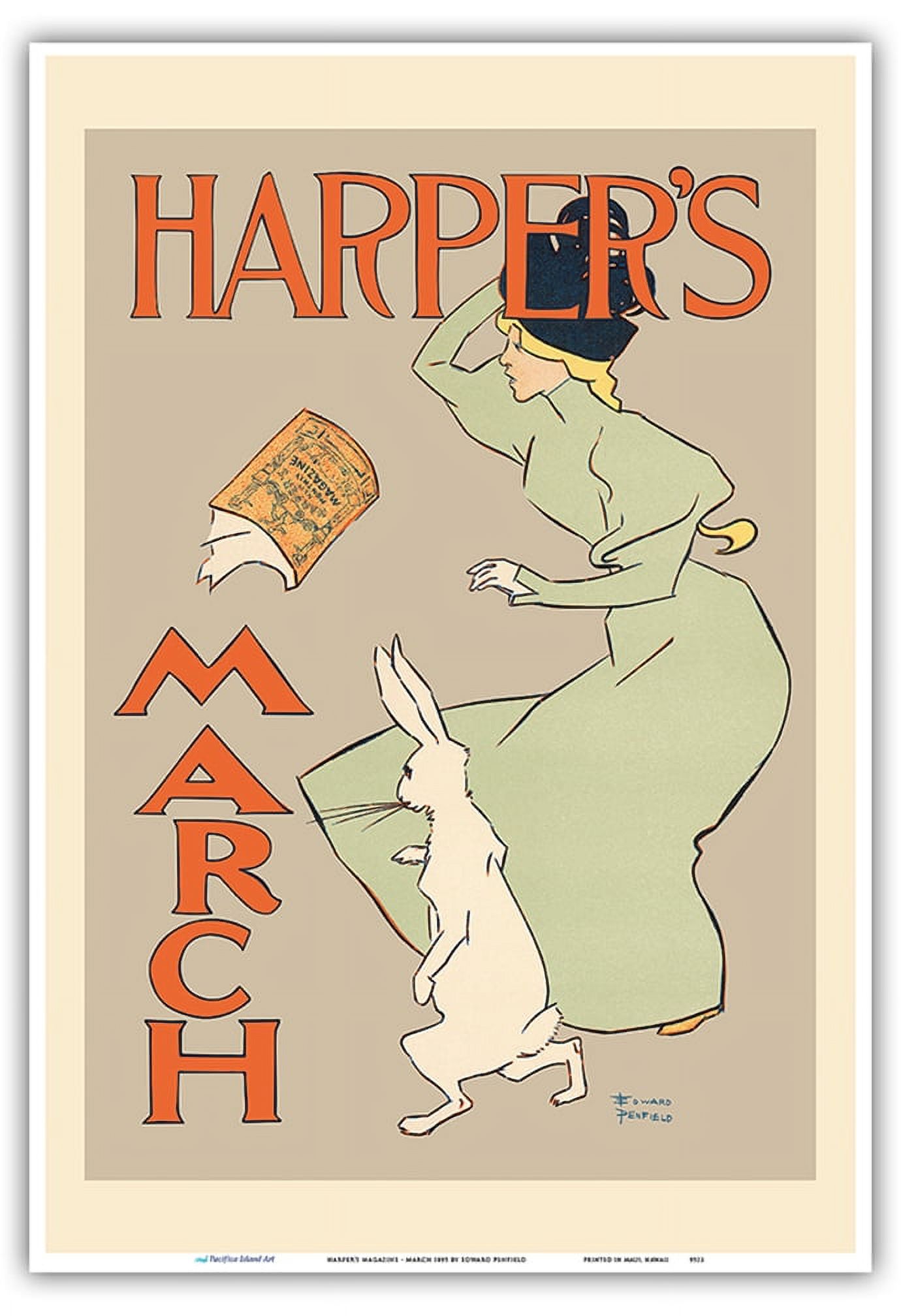 Harper's Magazine - March 1895 - Vintage Advertising Poster by Edward ...