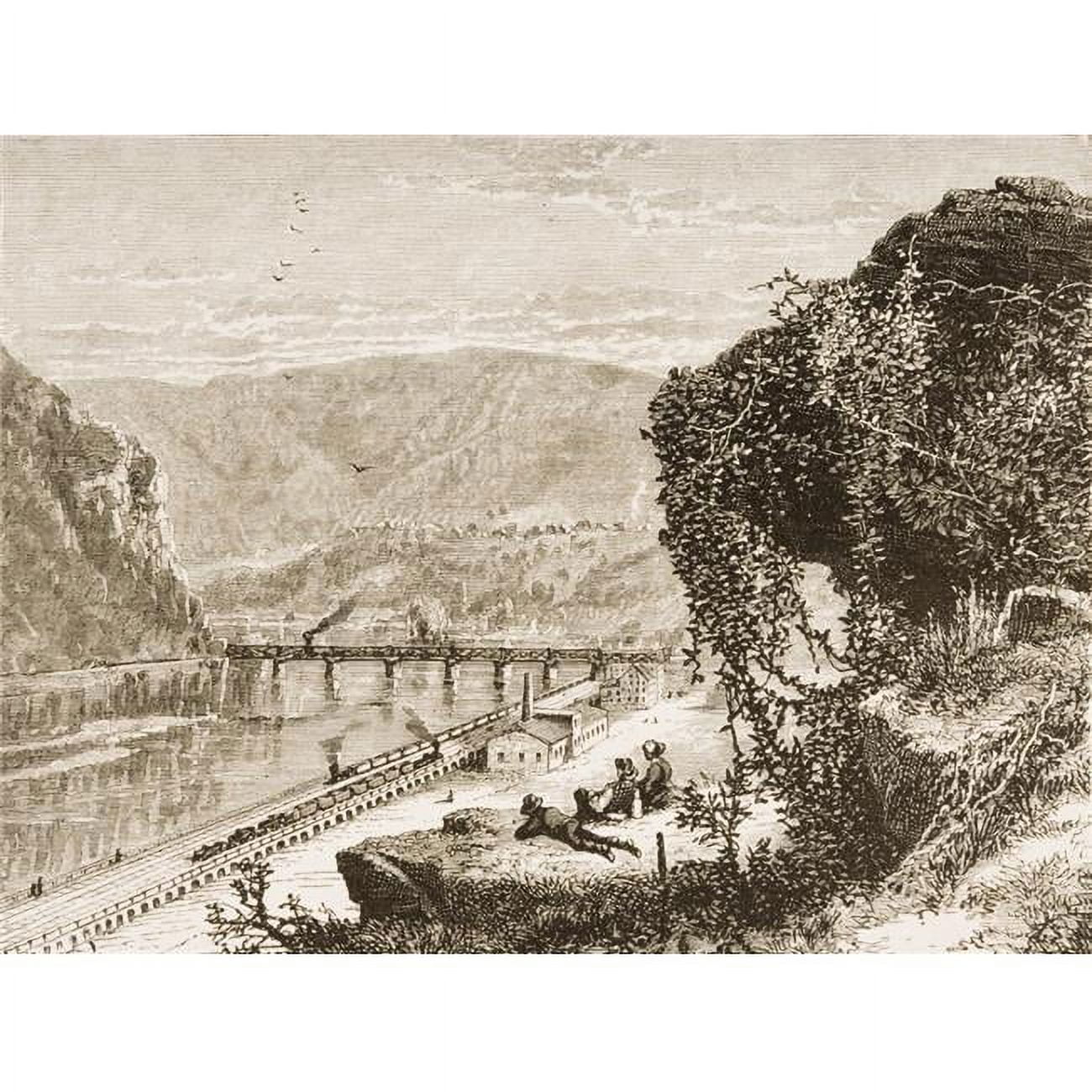 Harpers Ferry Circa 1870S From American Pictures Drawn with Pen ...