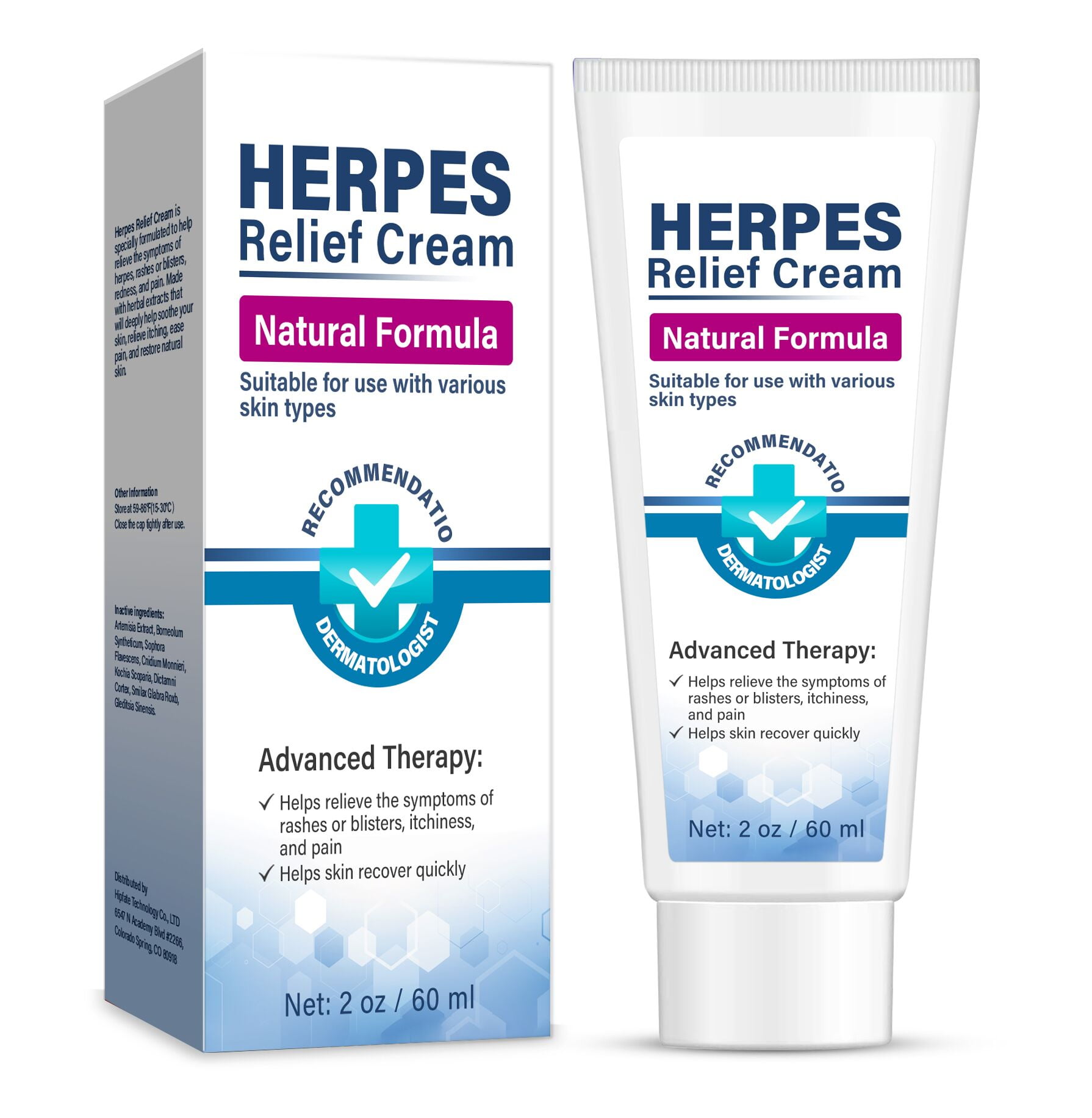 Harpes Shingles Relief Therapy Cream - Healing Capsaicin Ointment for ...