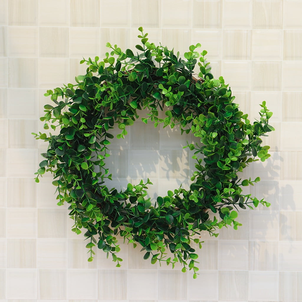 Harpi 12 Inch Spring Wreaths for Front Door Clearance, Greenery Summer ...