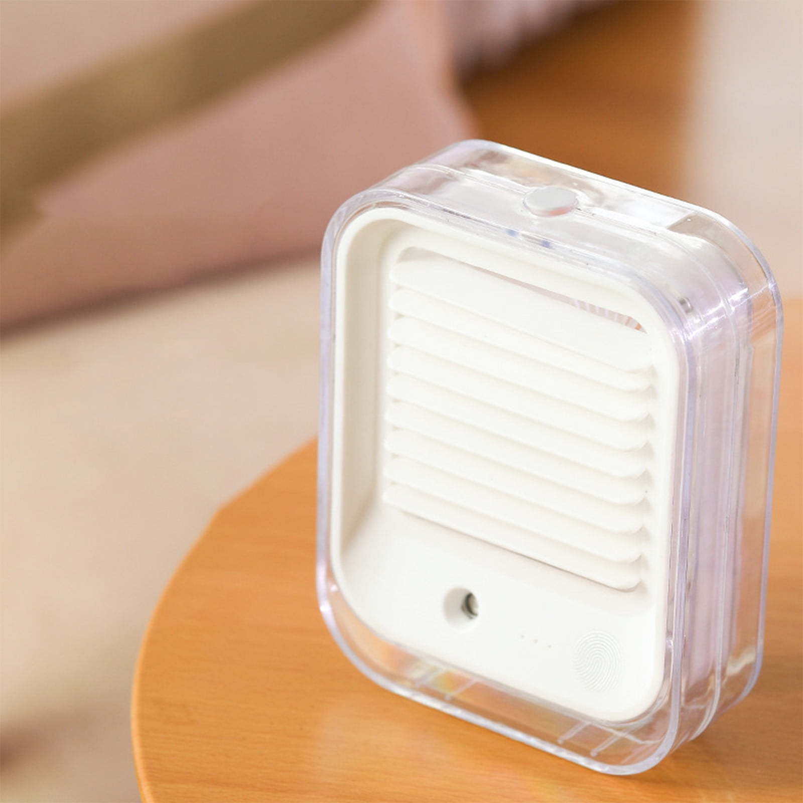 Harpi Desk Fans Small Quiet, Small Table Fan with Mist Spray,LED Night ...