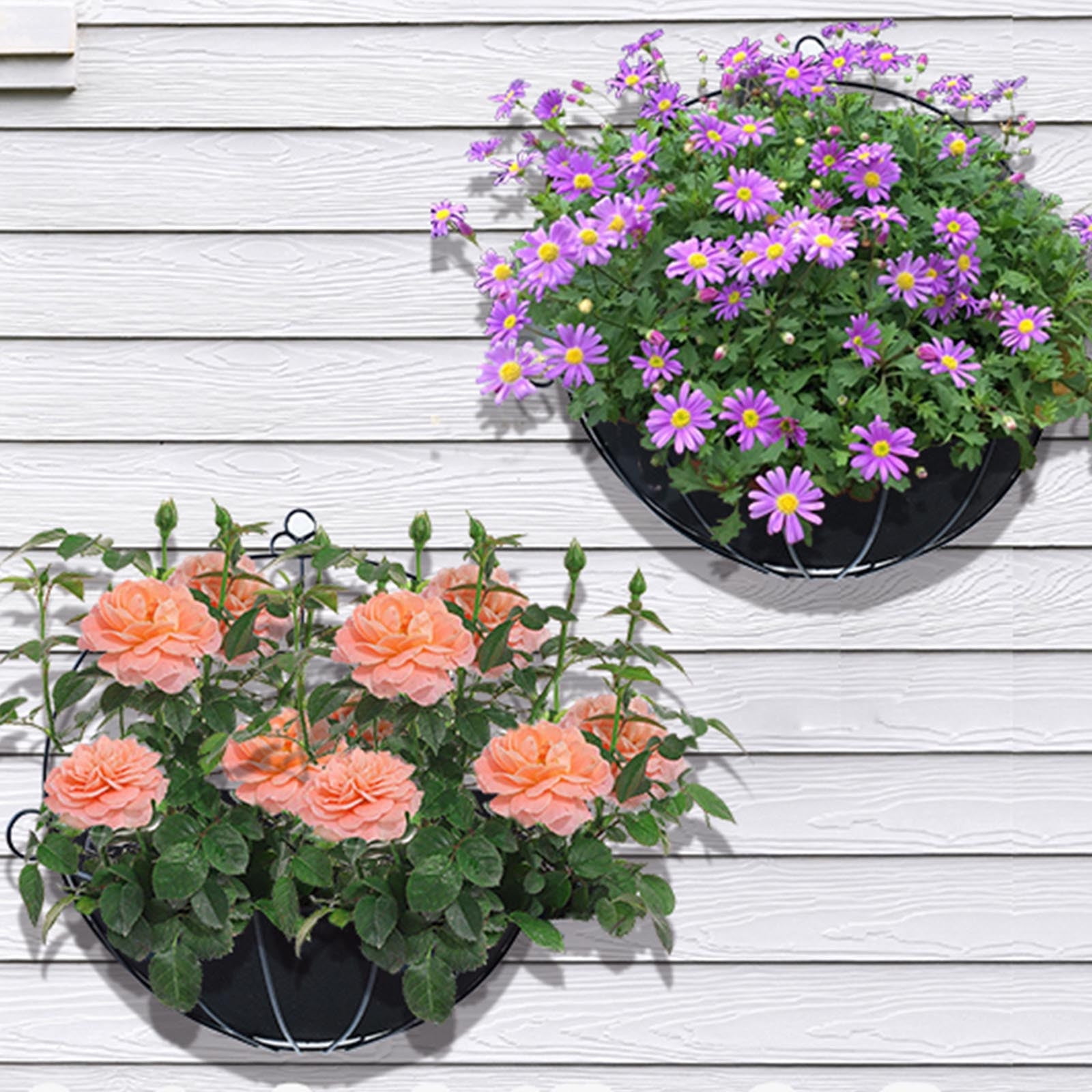 Harpi Flower Pots Outdoor Clearance, 3PCS Half Round Flower Pot Padding ...