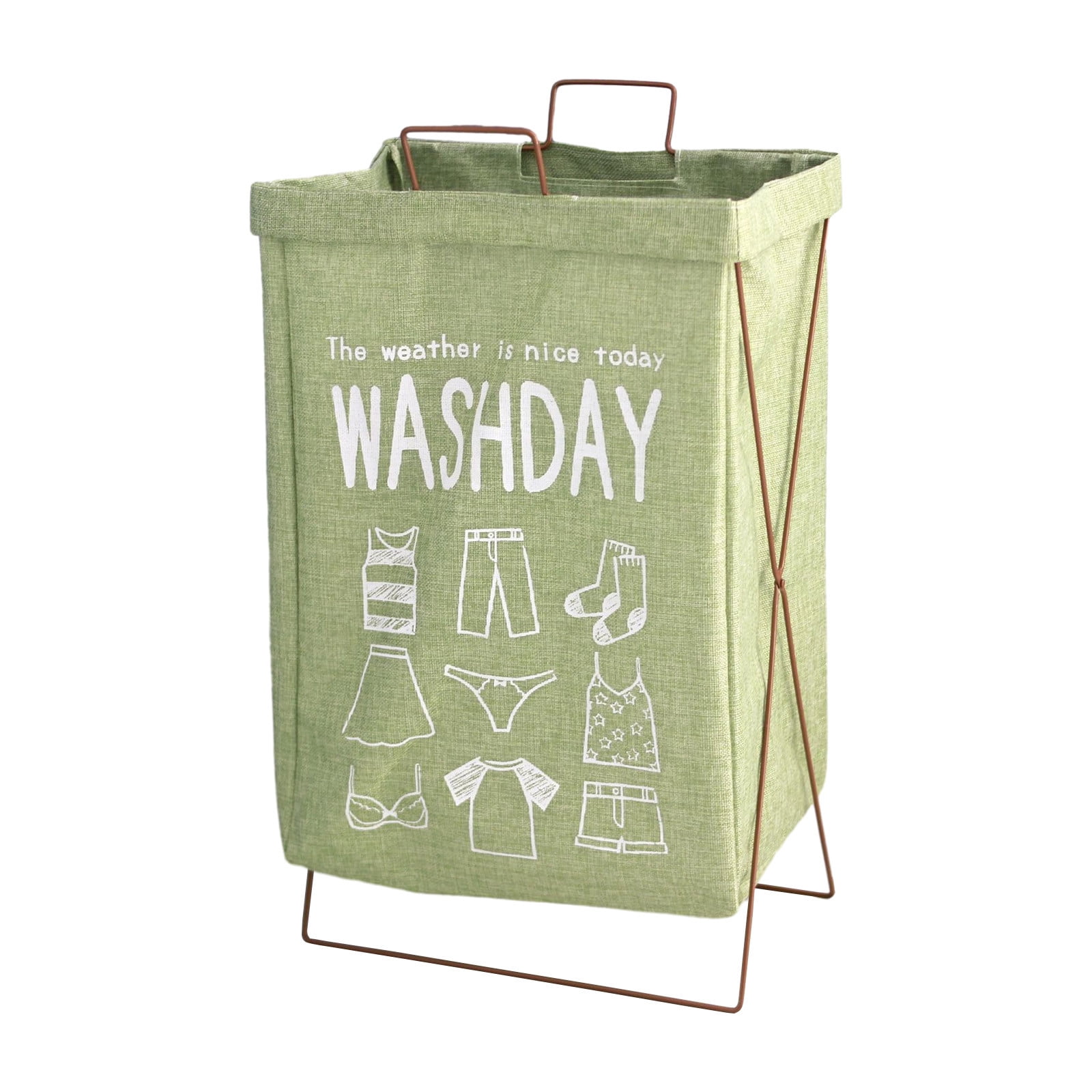 Harpi Laundry Hamper Clearance Foldable Thick Cotton Linen Sorting ...