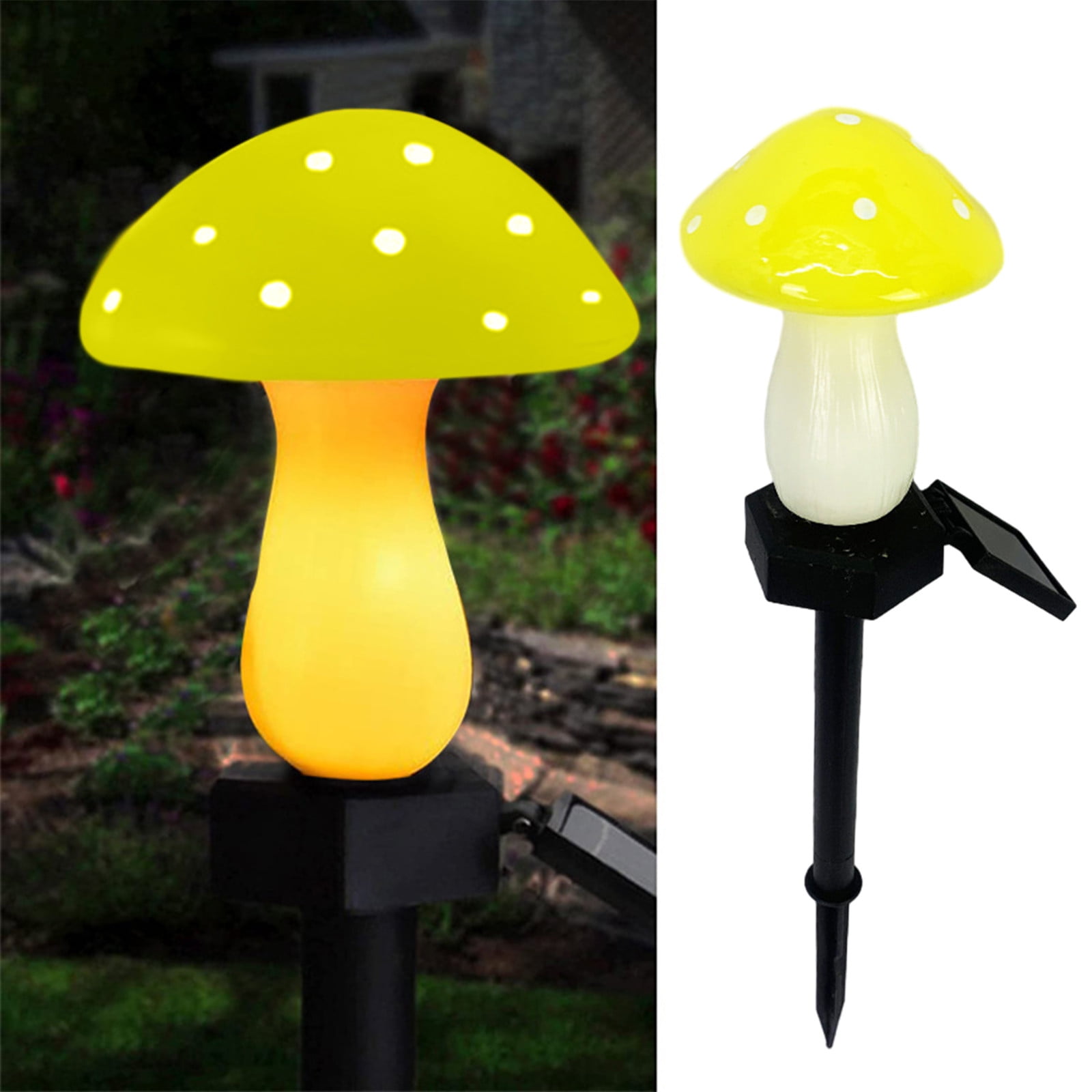 Harpi Solar Lights Outdoor Clearance, Solar Powered Mushroom Toadstool ...
