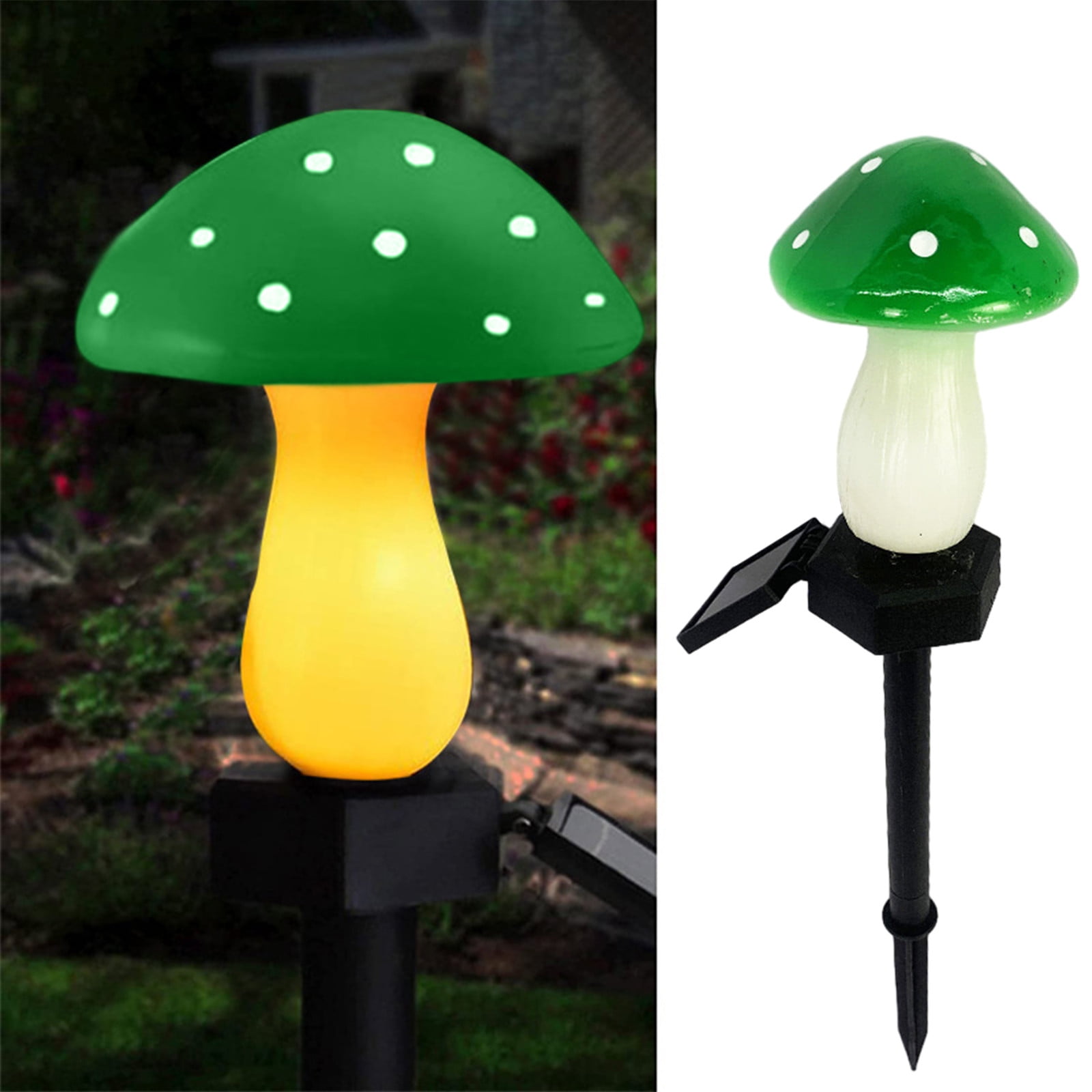 Harpi Solar Lights Outdoor Clearance, Solar Powered Mushroom Toadstool ...