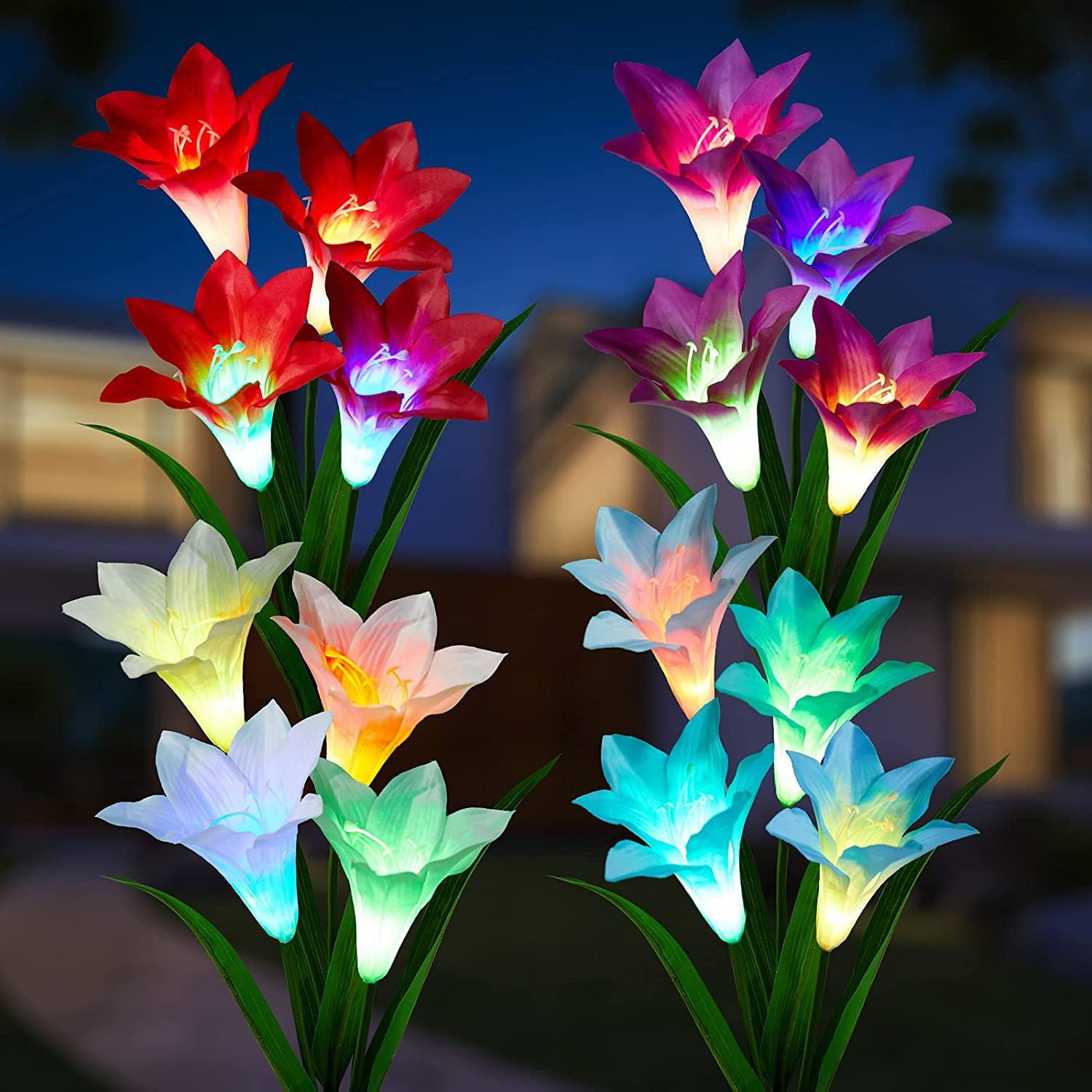 Harpi Solar Lights Outdoor Clearance, Solar Flowers Lights Outdoor ...