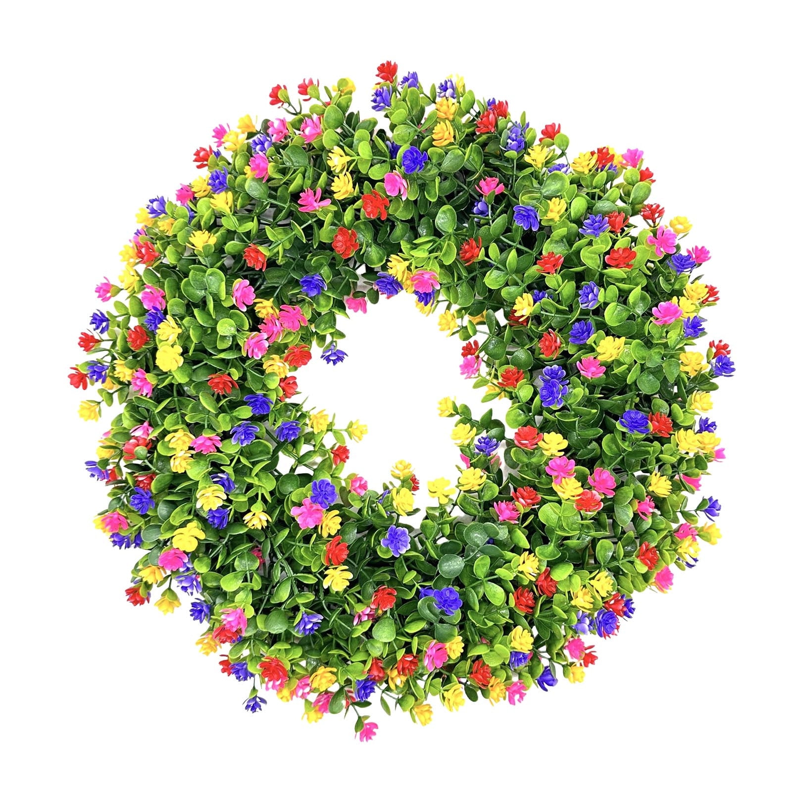 Harpi Spring Wreaths for Front Door Clearance, Greenery Summer Wreath ...