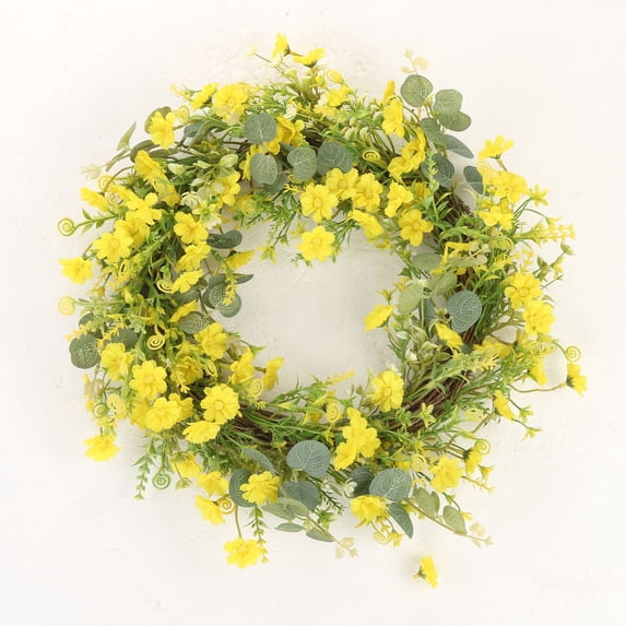Harpi Spring Wreaths for Front Door Summer Clearance Yellow Daisy ...