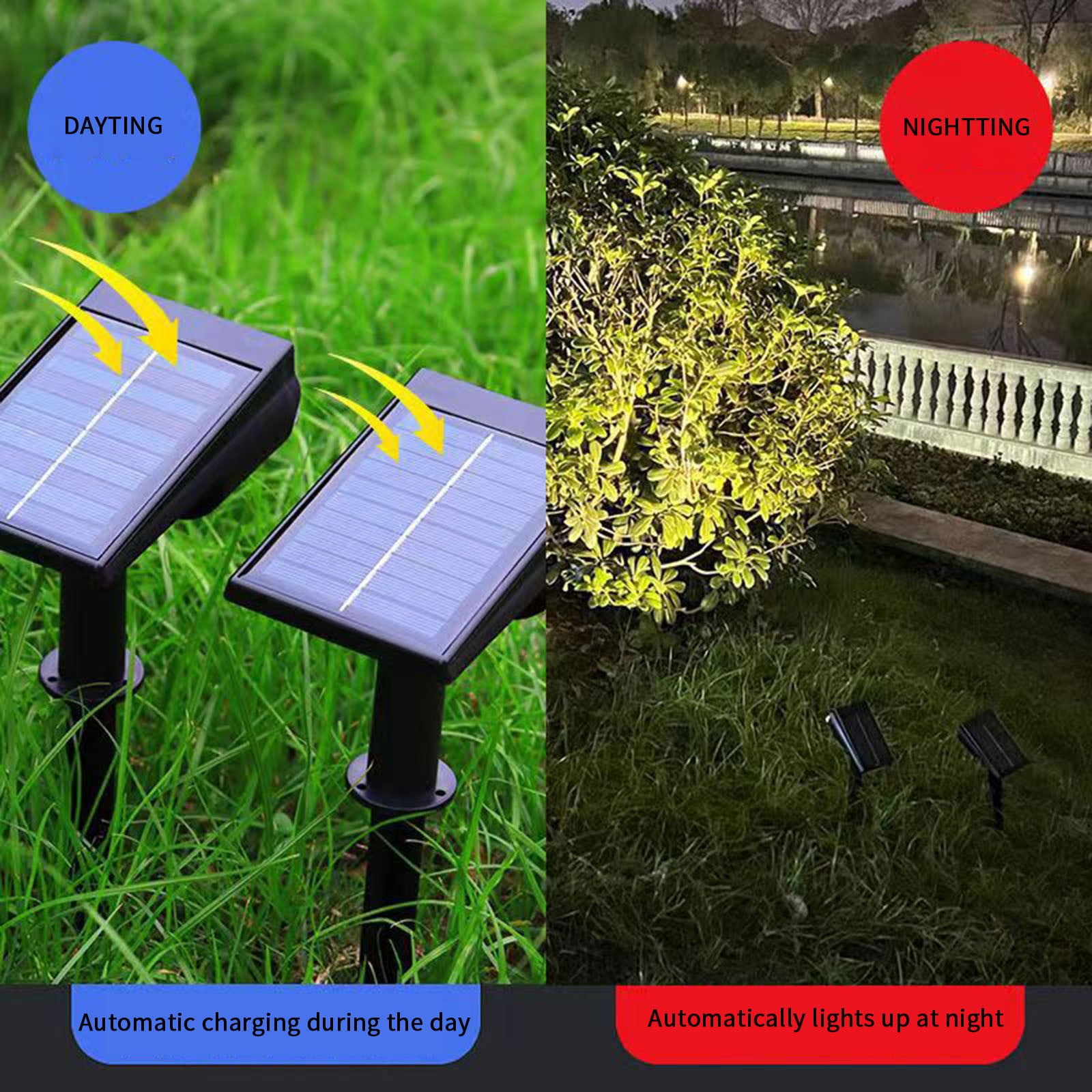 Harpi Wall Sconce Light Plug In, Solar Lawns Outdoor Patio Landscapes ...