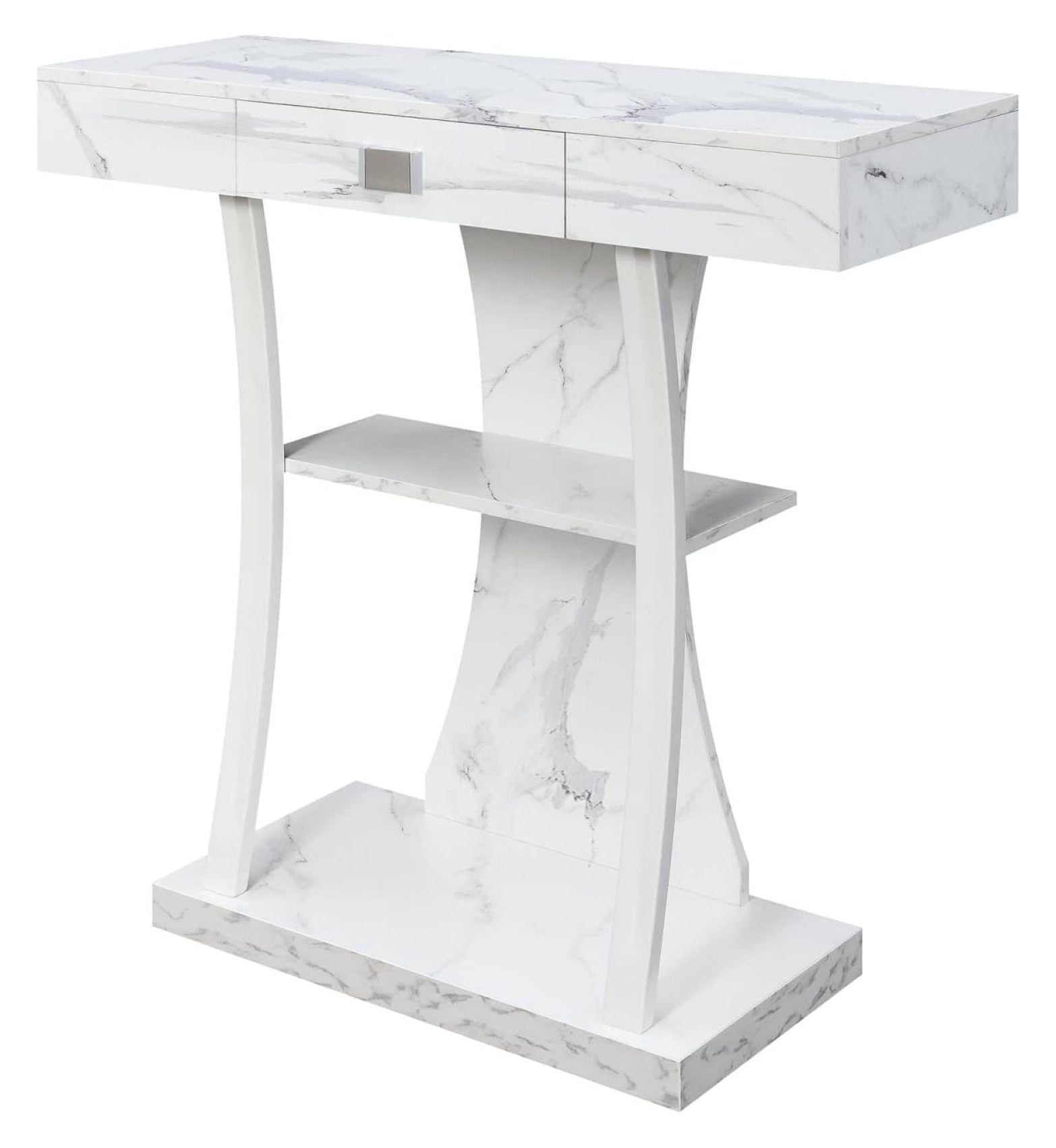 Harri Console Table 36" - Modern Sofa Table with Storage Shelves, One Drawer Narrow Entryway ...