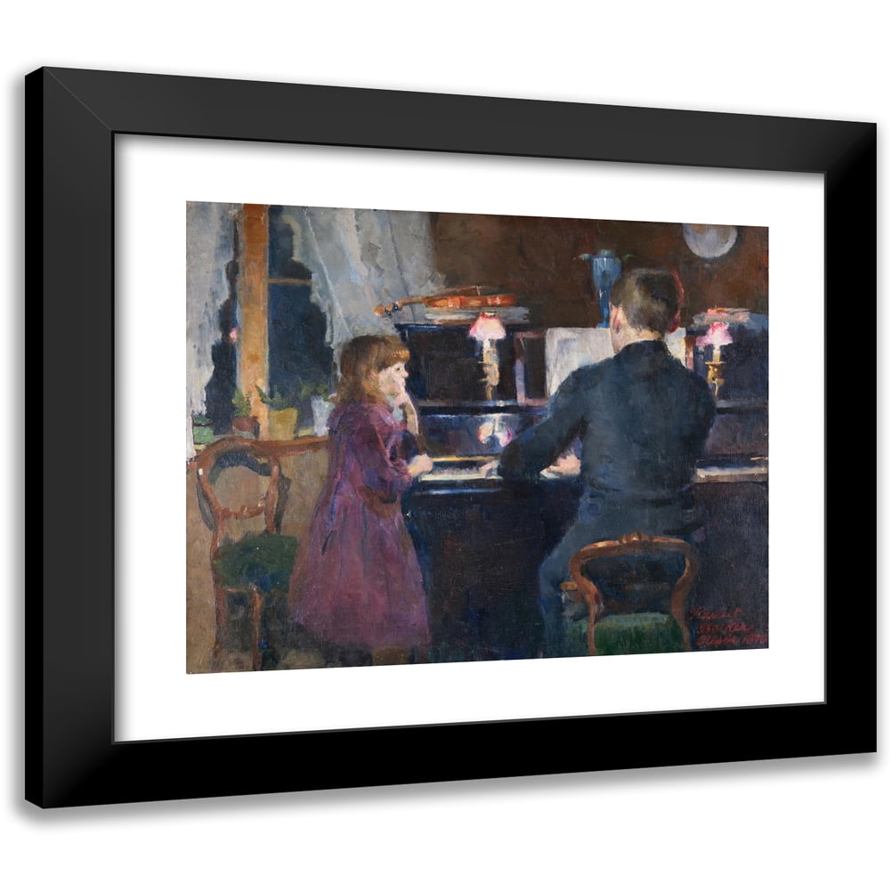 Harriet Backer 14x12 Black Modern Framed Museum Art Print Titled - Big ...