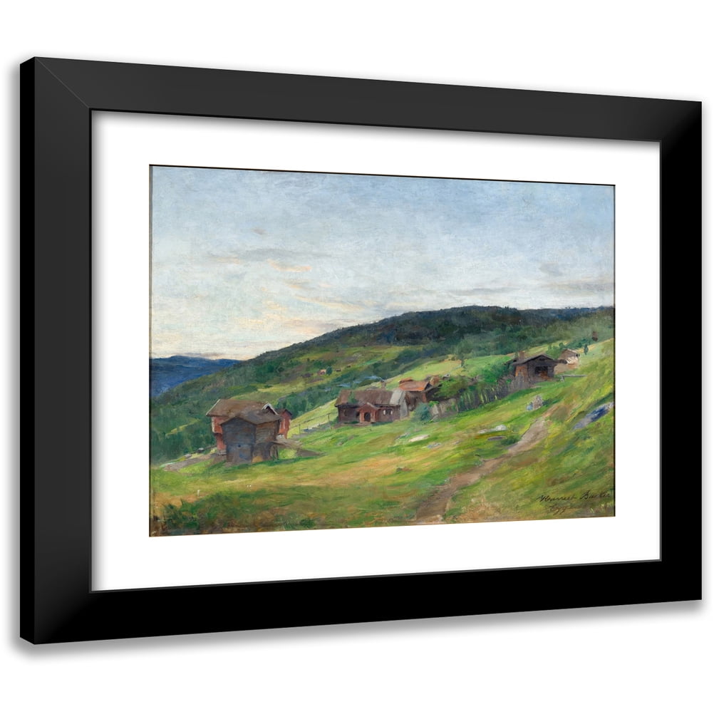 Harriet Backer 14x12 Black Modern Framed Museum Art Print Titled ...