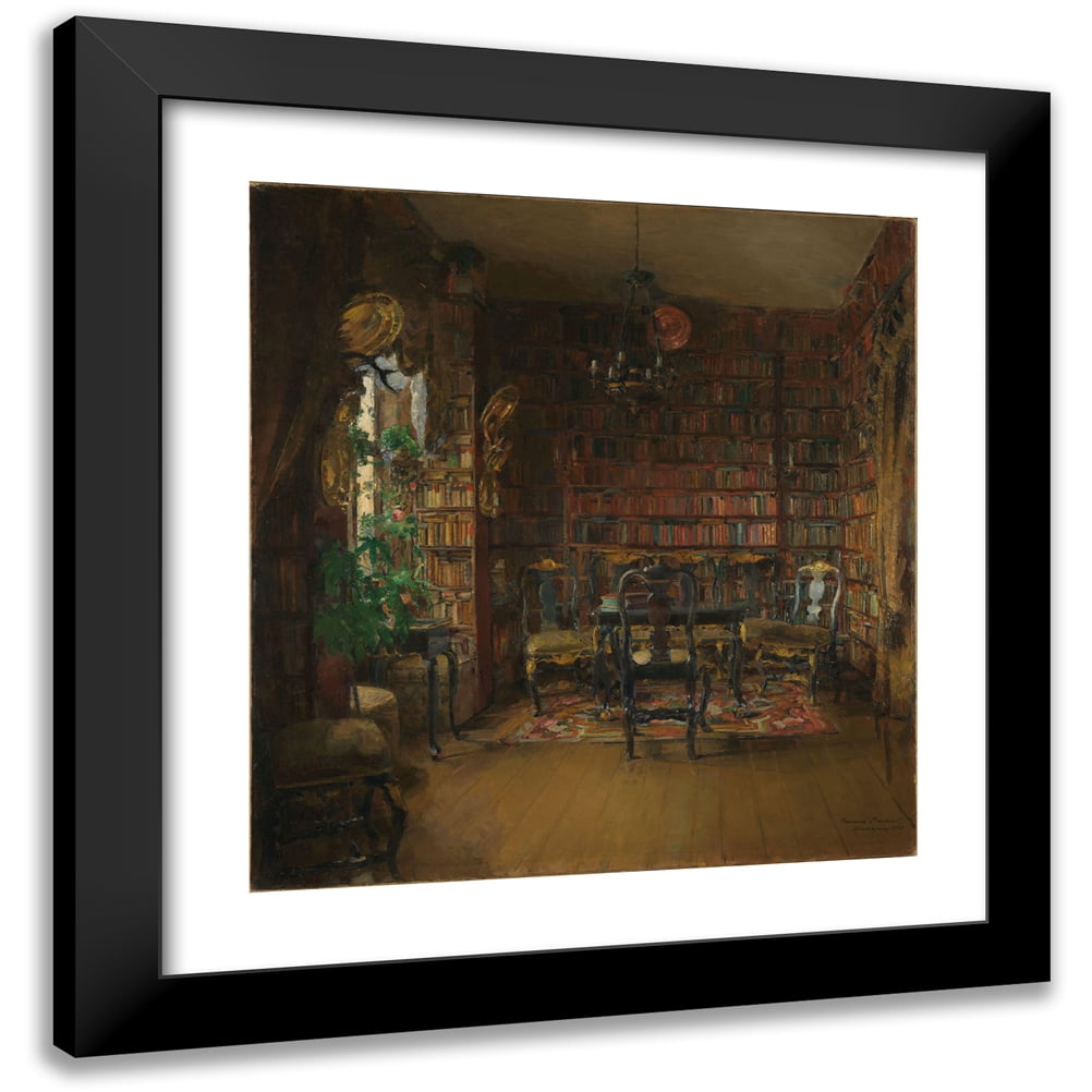 Harriet Backer 20x21 Black Modern Framed Museum Art Print Titled - The ...