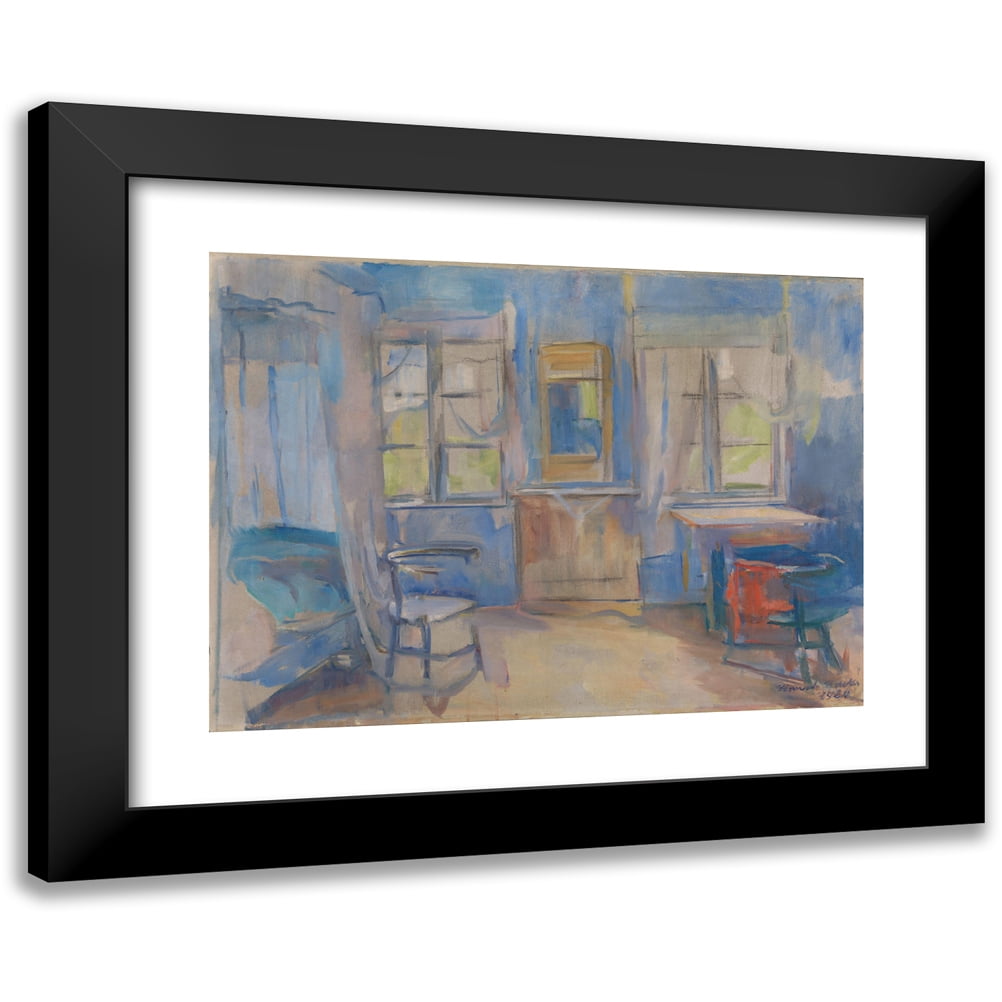 Harriet Backer 24x19 Black Modern Framed Museum Art Print Titled ...
